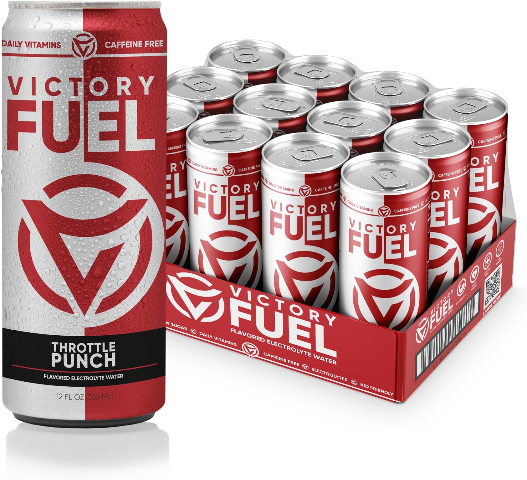 Amazon.com : Victory Fuel Flavored Electrolyte Water. Throttle Punch. Low Sugar. Caffeine Free ...