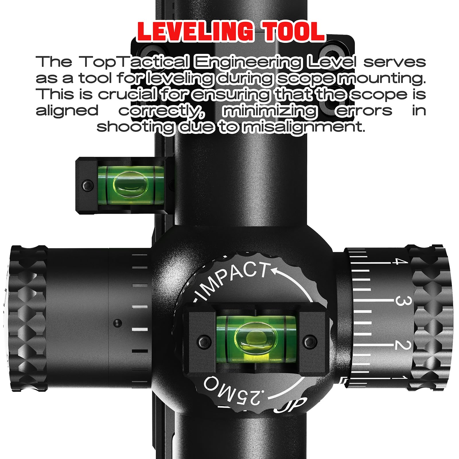 Snapklik.com : TOPTACTICAL Scope Mounted Engineering Level