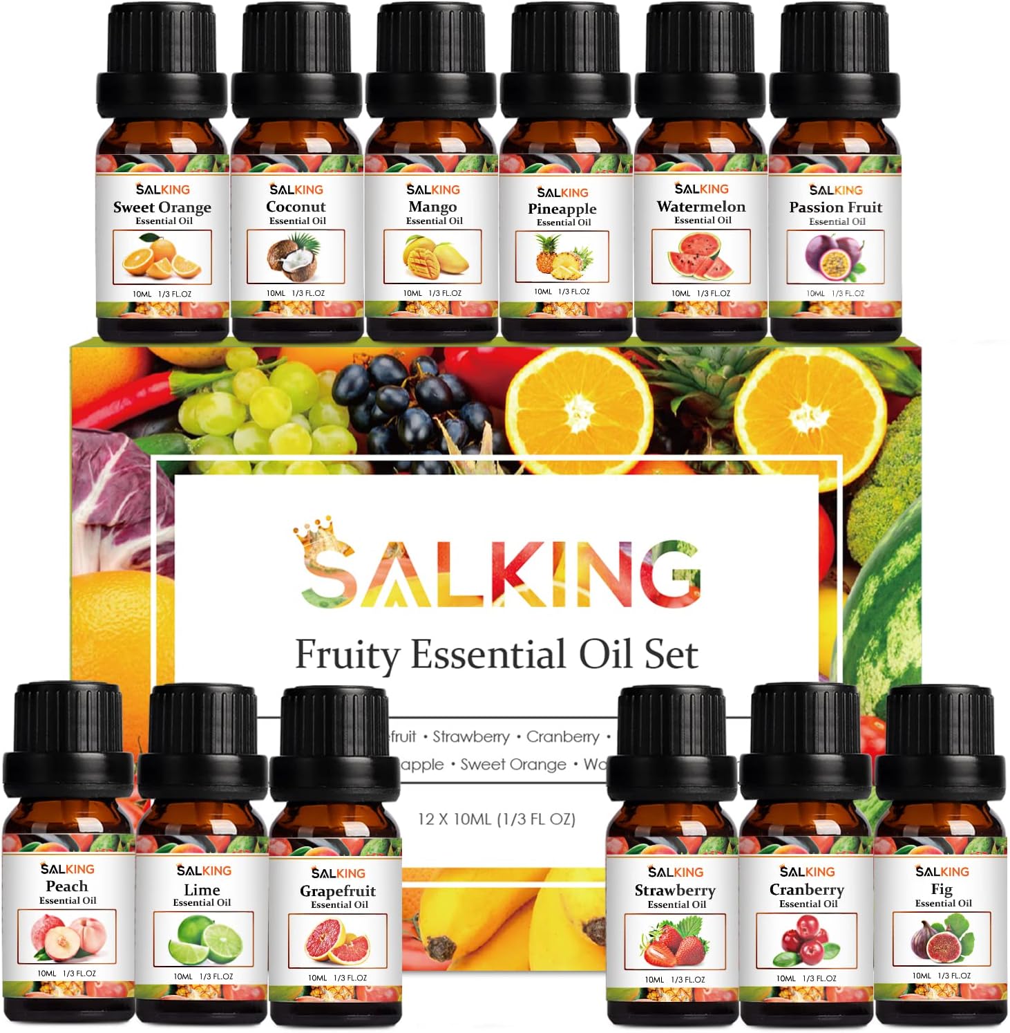 Amazon.com: Fruity Fruits Good Essential Fragrance Oil Set (Pack of 10 ...