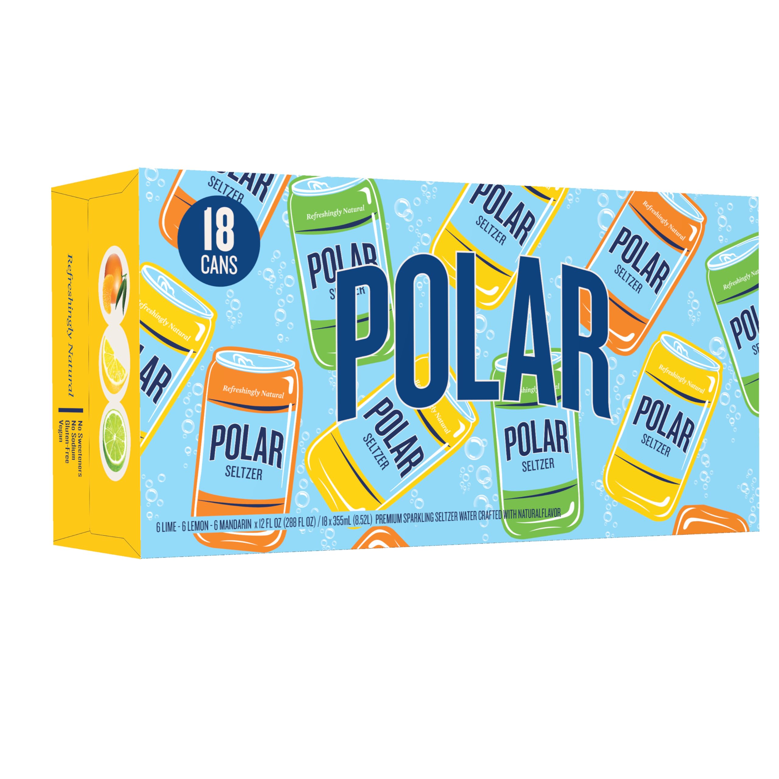 Snapklik.com : Polar Seltzer Water Citrus Variety Pack