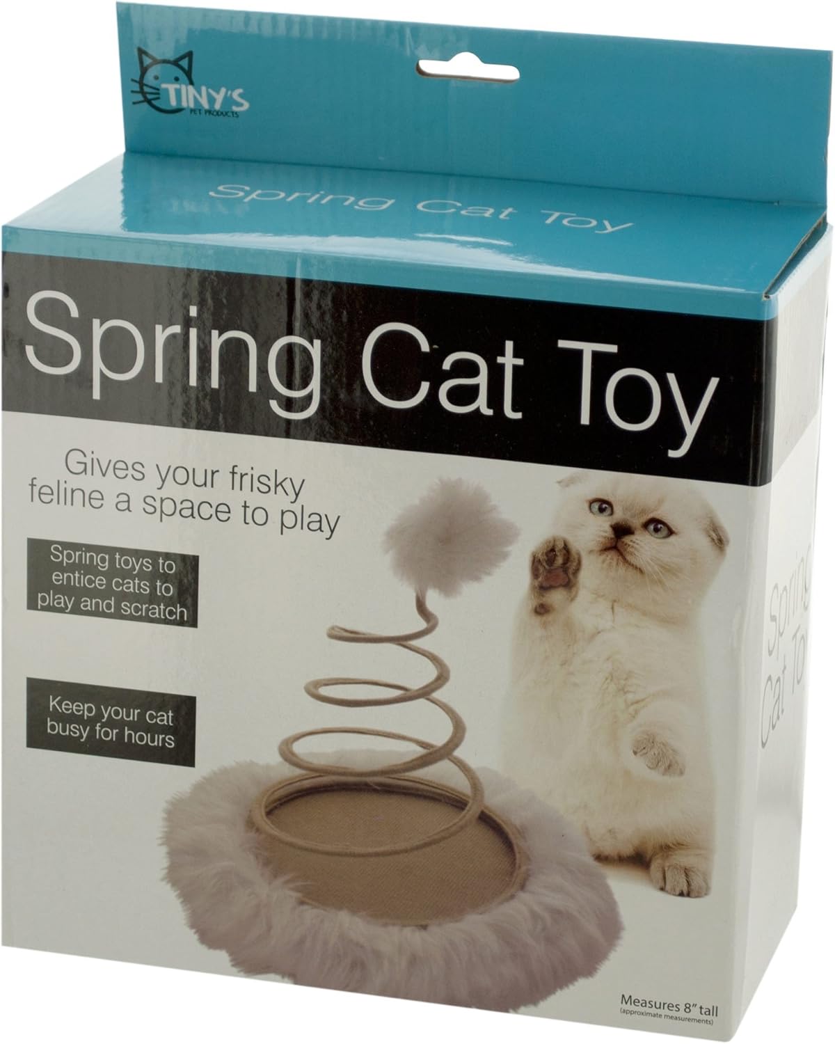 Amazon.com : Kole Imports Furry Spring Cat Toy : Pet Supplies