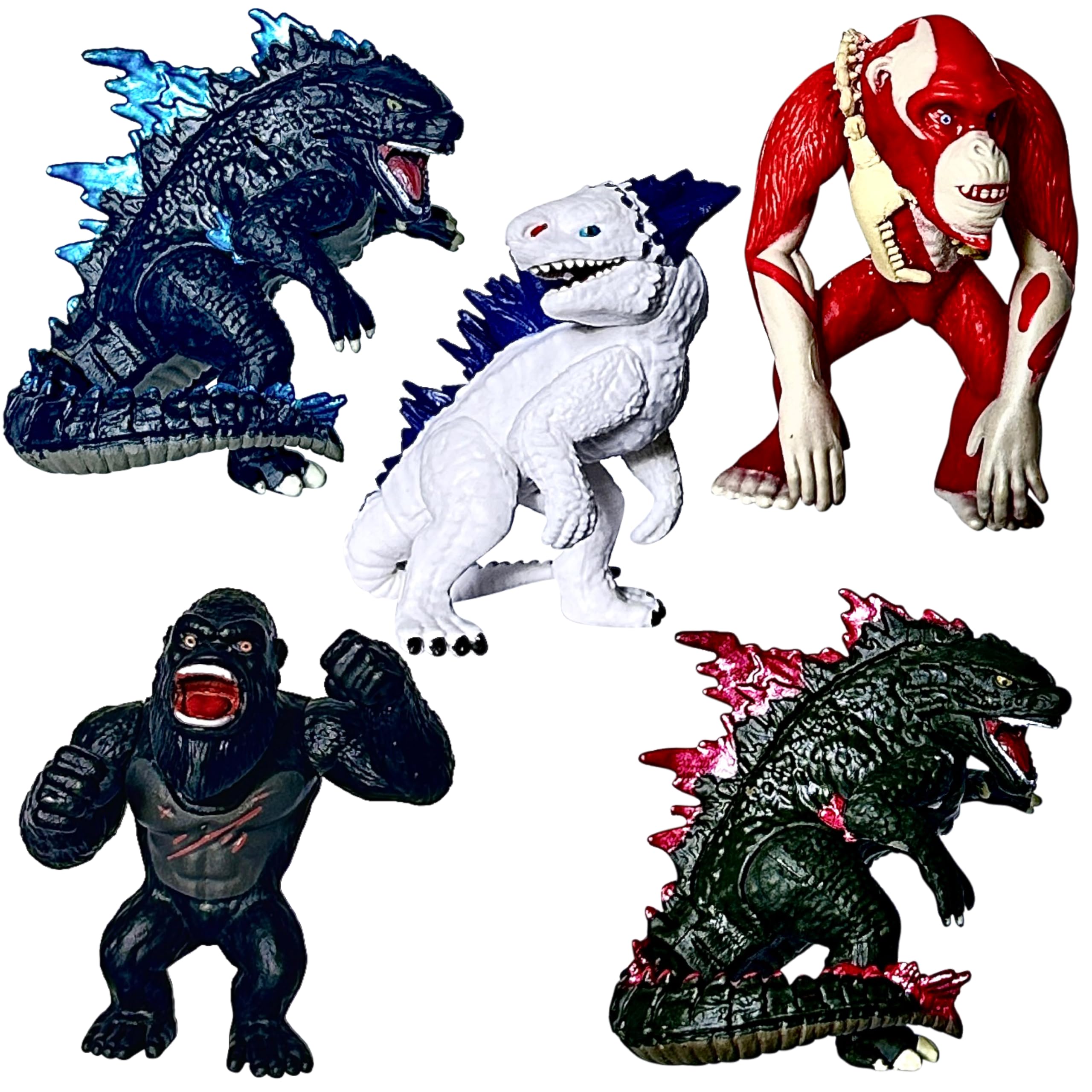Snapklik.com : Set Of 5 Chibi Godzilla X Kong: The New Empire Toys ...