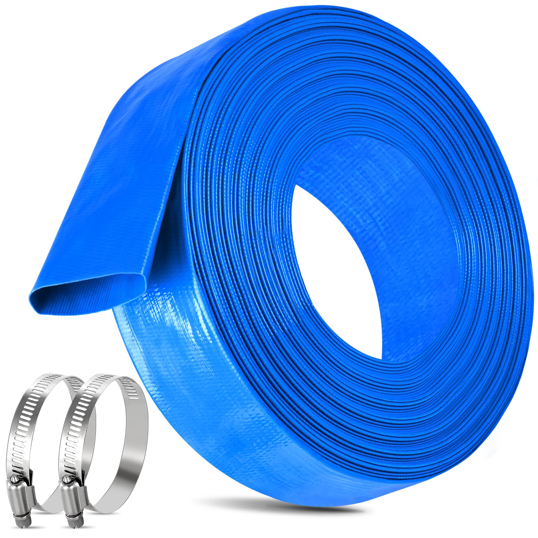 Amazon.com: 2.5 IN x 60FT Pool Backwash Hose Heavy Duty Drain Discharge ...