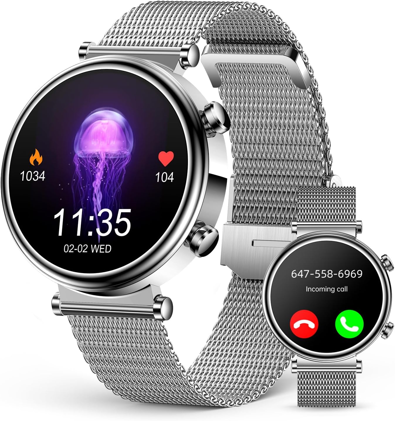 Amazon.com: Smart Watch for Men Women Fitness: Waterproof Make/Answer ...