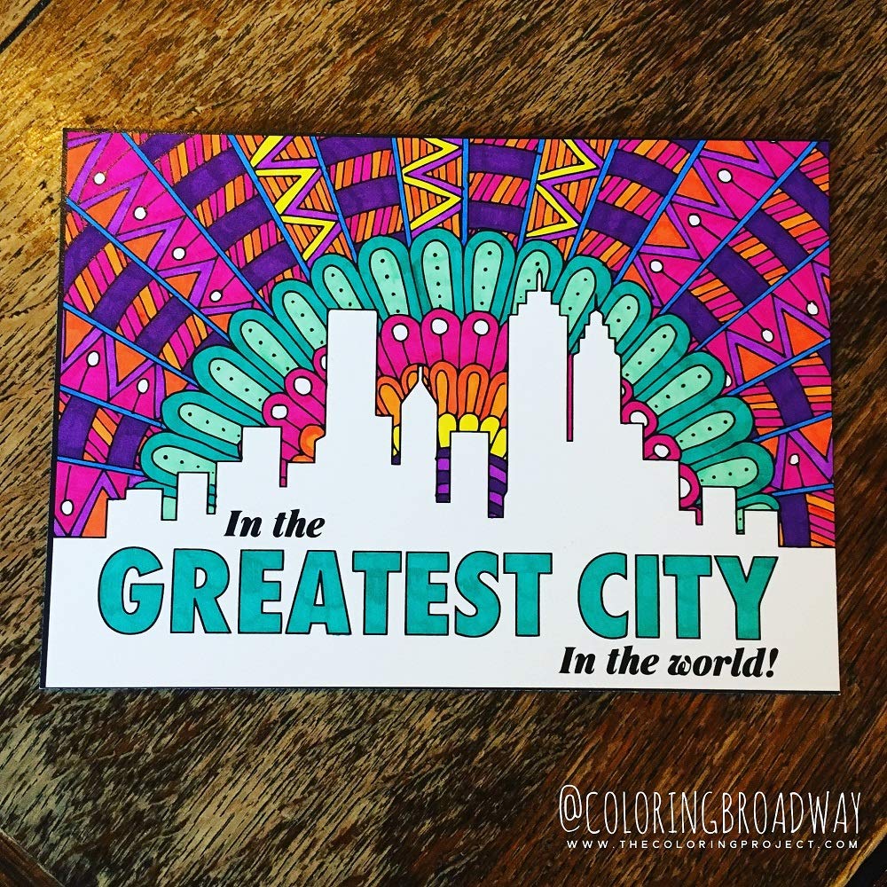 Coloring Broadway - Hamilton Inspired Coloring Pages (Set Of 4), Just ...