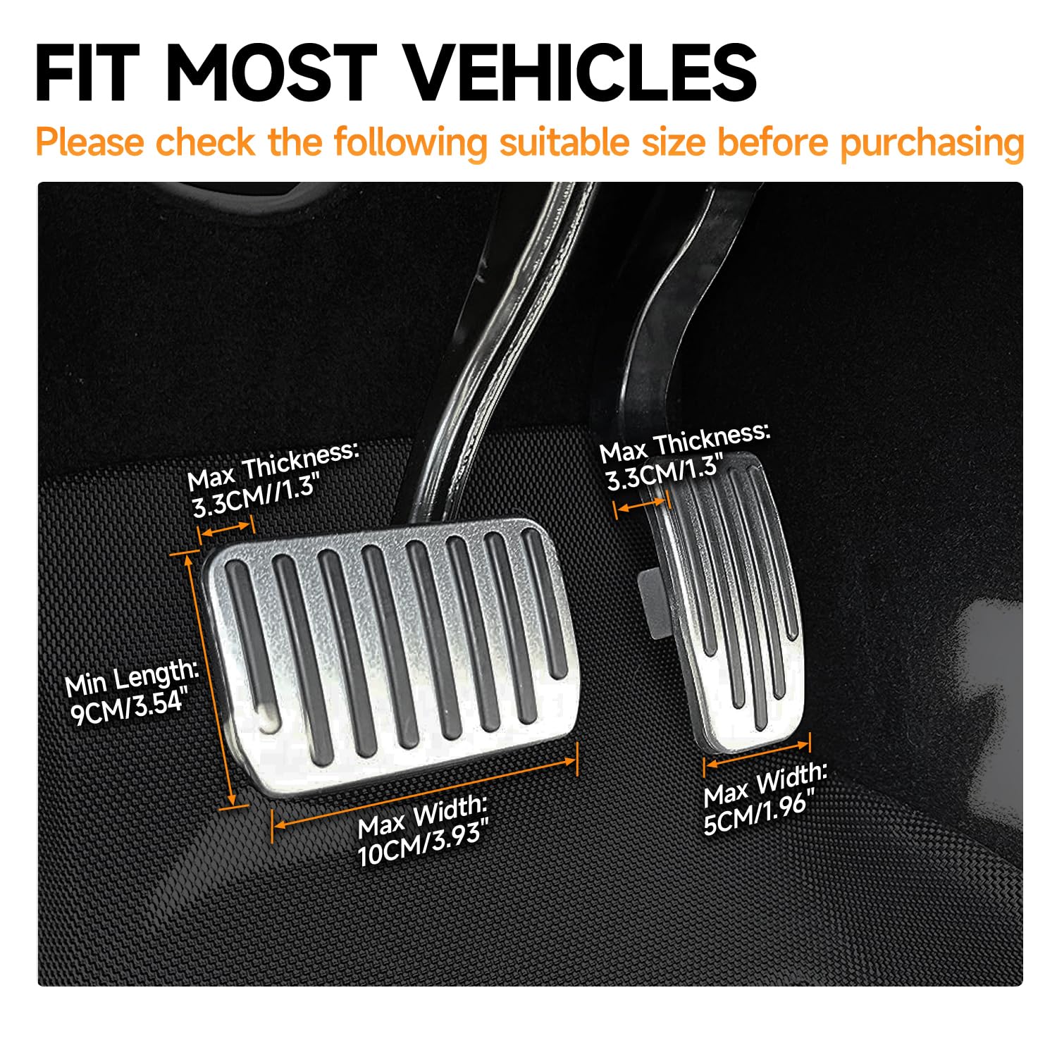 Snapklik.com : Adjustable Gas And Brake Pedal Extenders, Steel Anti ...