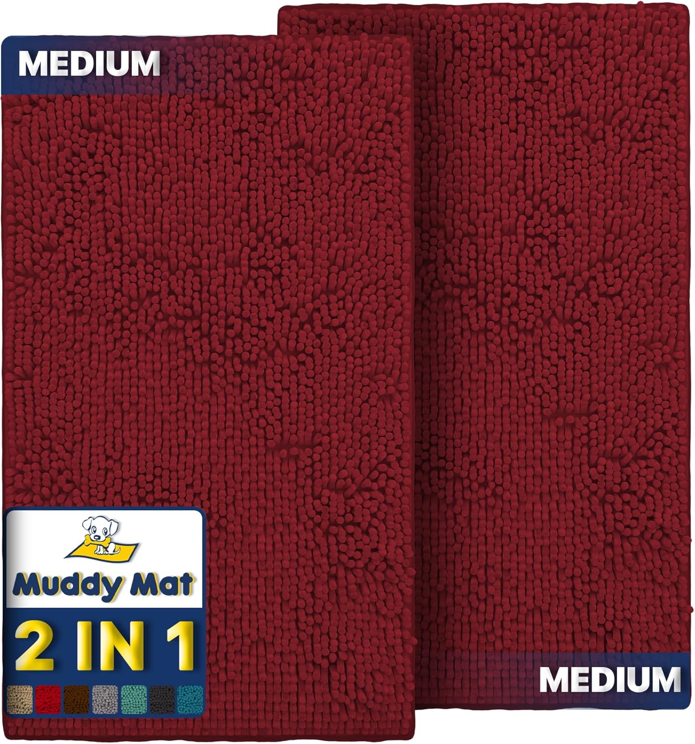 Amazon.com: Muddy Mat® 2-Piece Red Medium 30"X19" AS-SEEN-ON-TV Highly ...
