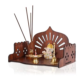 Goelite Small Temple for Home Wall Mount | Pooja Mandir Stand Temple ...