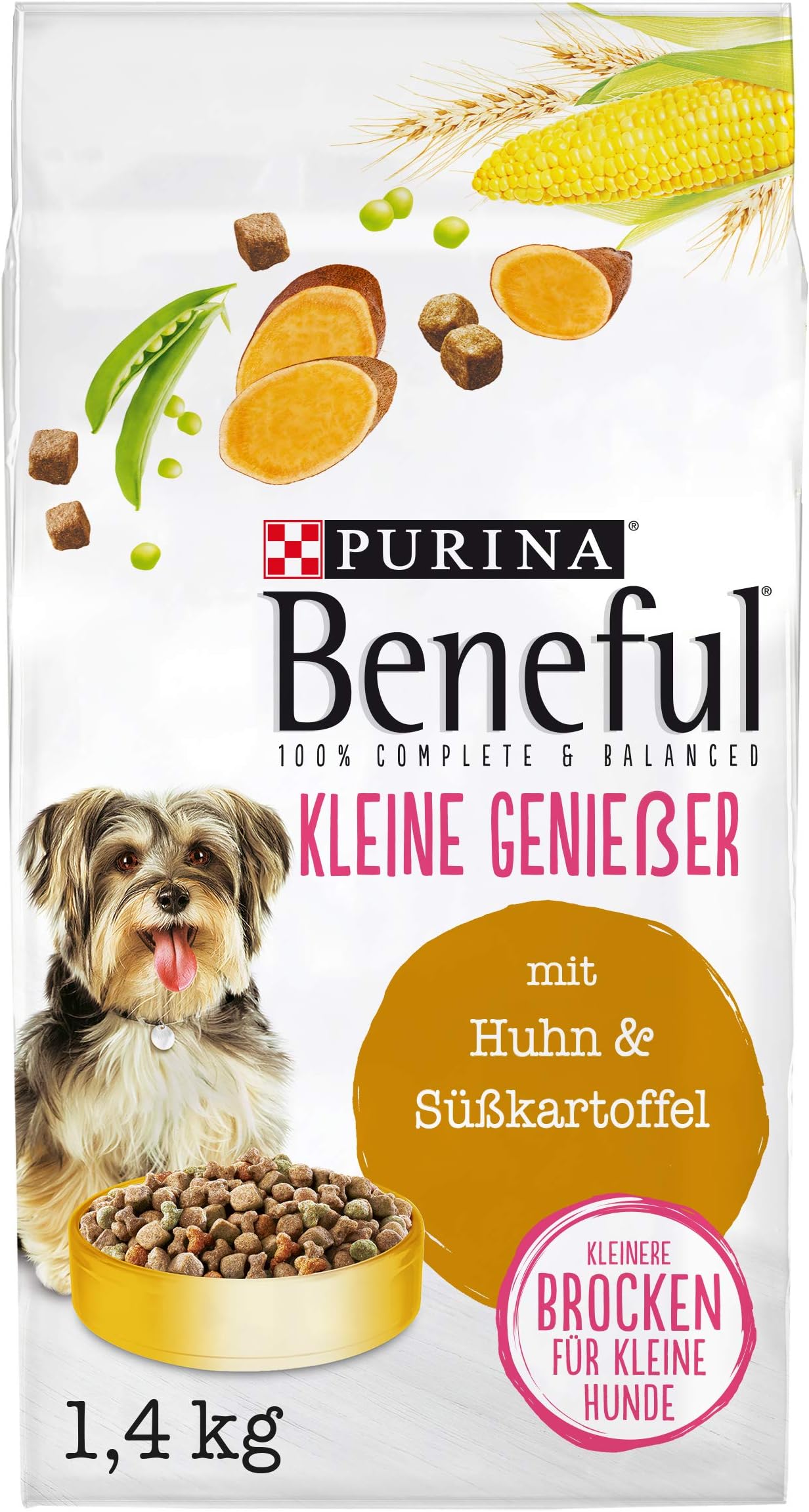 PURINA BENEFUL Original Hundefutter trocken, mit Rind und Gartengemüse ...