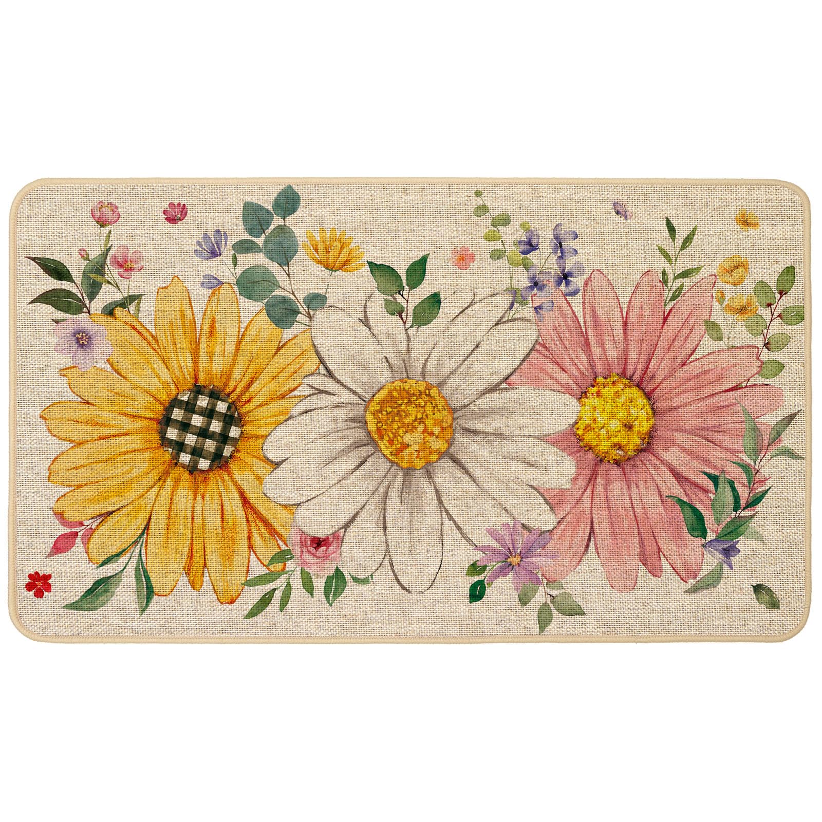 Amazon.com: Baccessor Spring Summer Floral Doormat Outdoor Outside ...