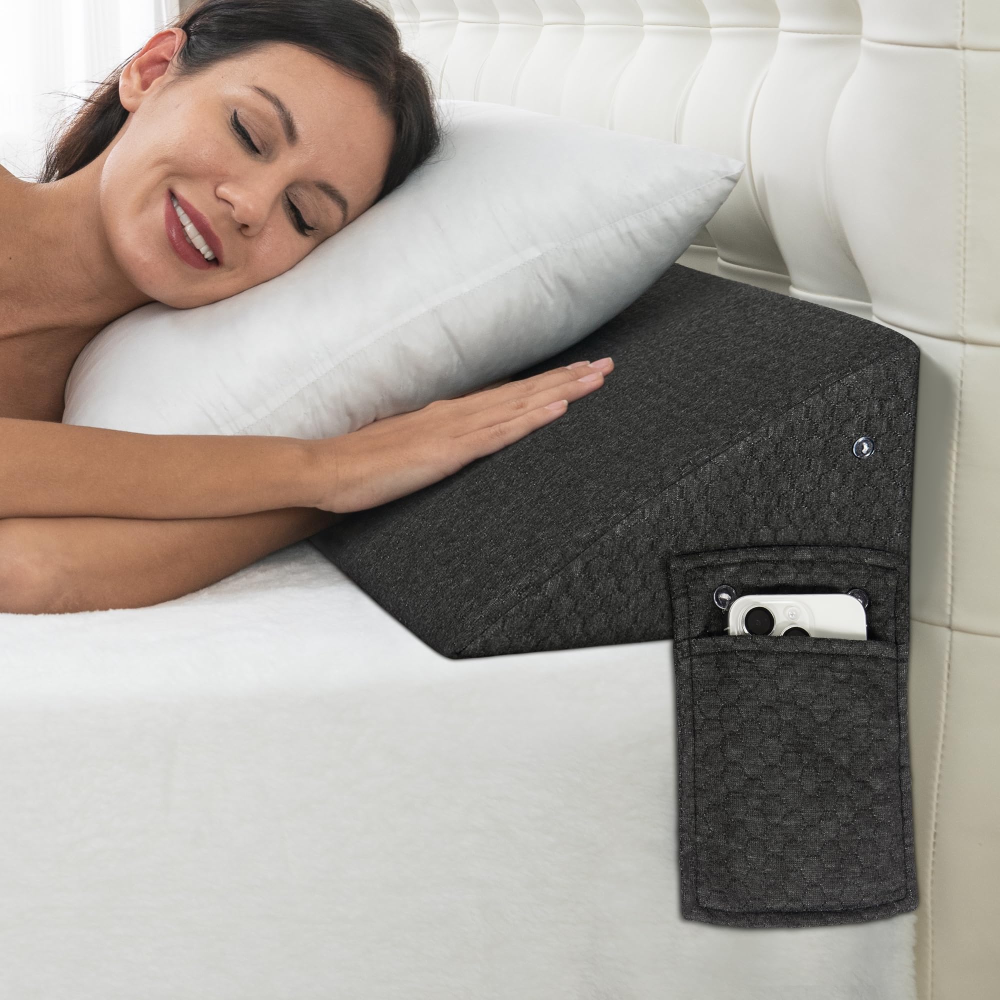 Amazon.com: Life4u Bed Wedge Pillow Gap Filler Queen (60”x10”x6 ...