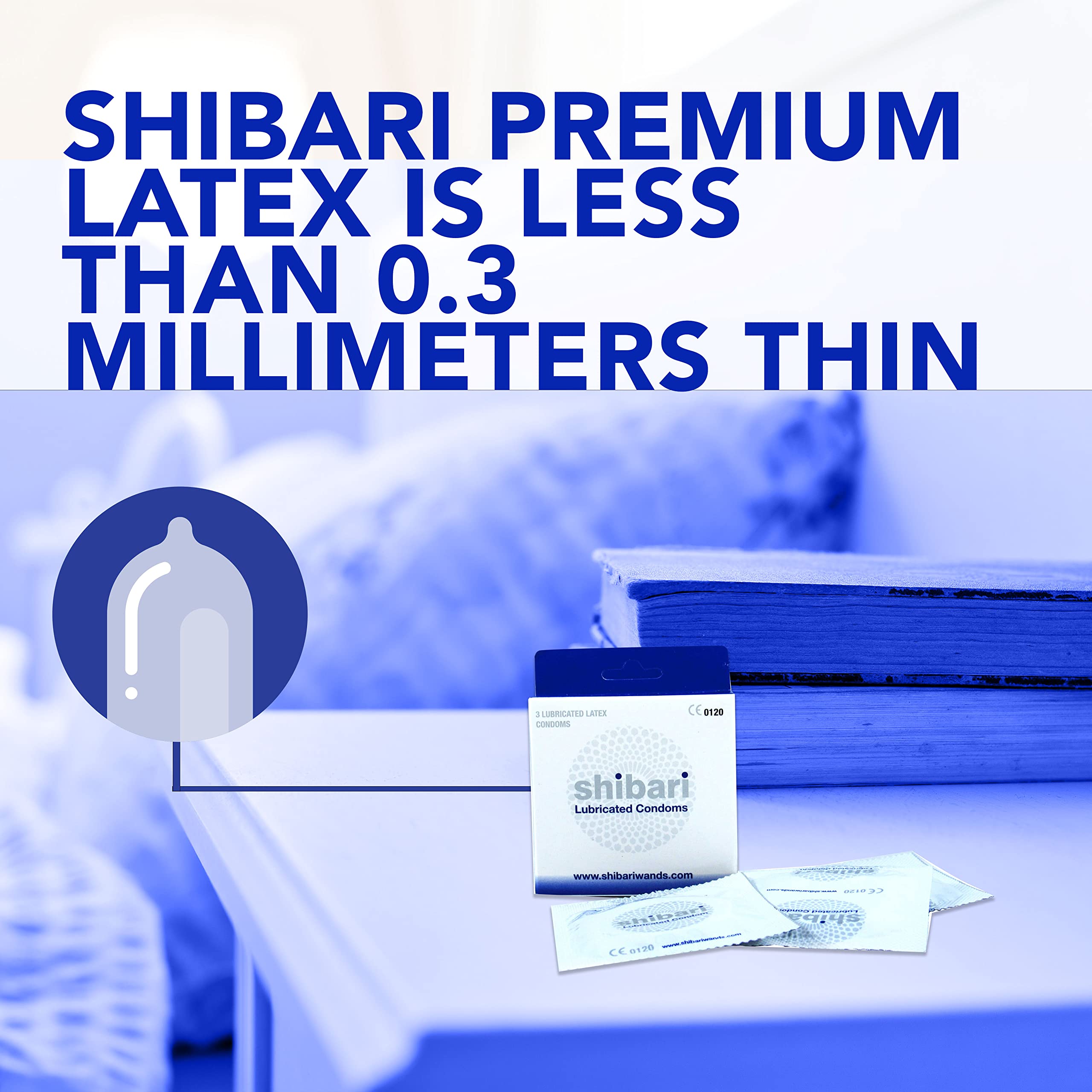 Snapklik.com : Shibari Male Condoms, Premium Lubricated Natural Rubber ...
