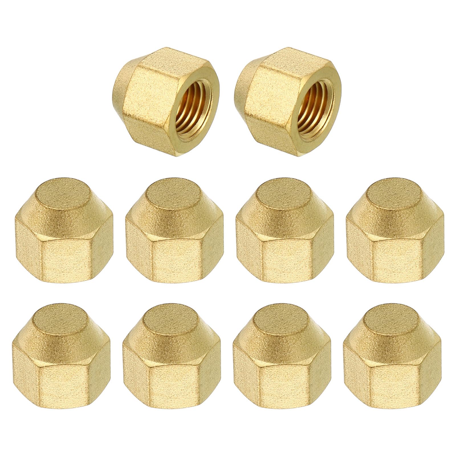 Amazon.com: PATIKIL 1/4" Brass Flare Cap, 7/16-20UNF Female Thread ...