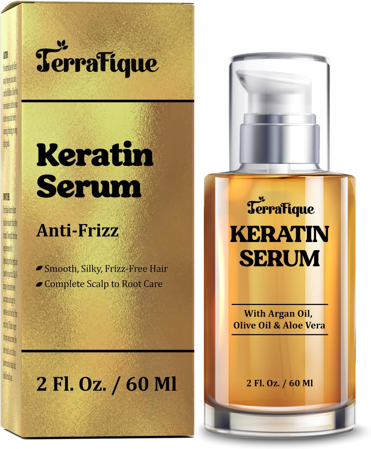 Amazon.com : Zero Frizz Corrective Hair Serum 5 Ounce Bottle W/ Keratin ...