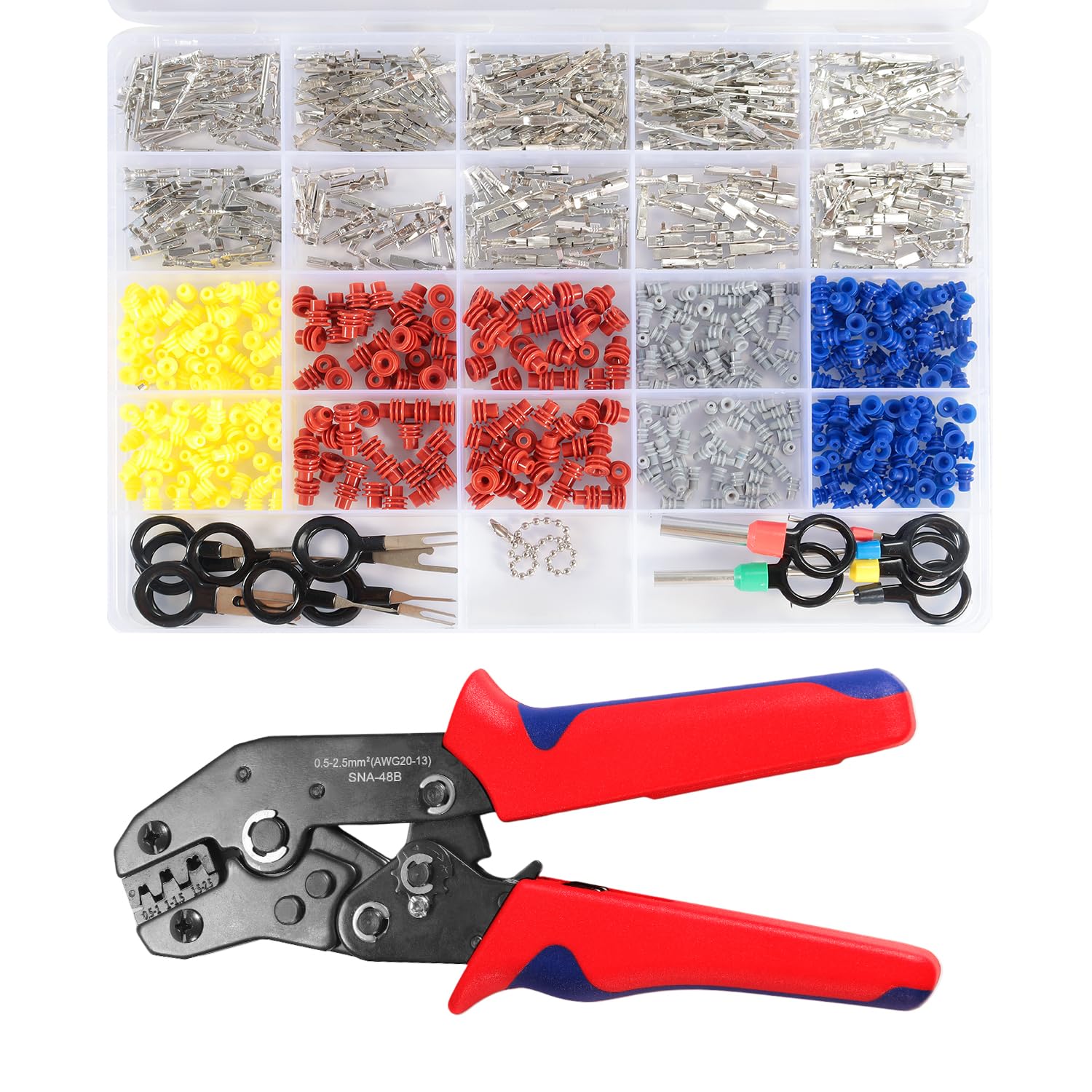 Snapklik.com : 719PCS 19 Types Automotive Pin Connector Kit