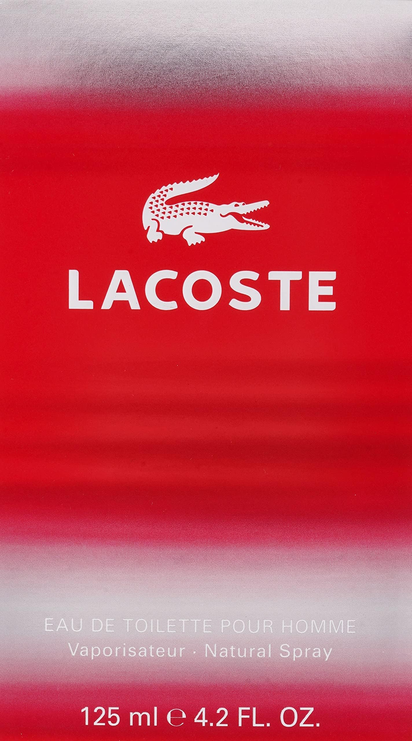 Amazon.com: Lacoste Red Eau de Toilette for Him - Men's fragrance, 4.2 ...