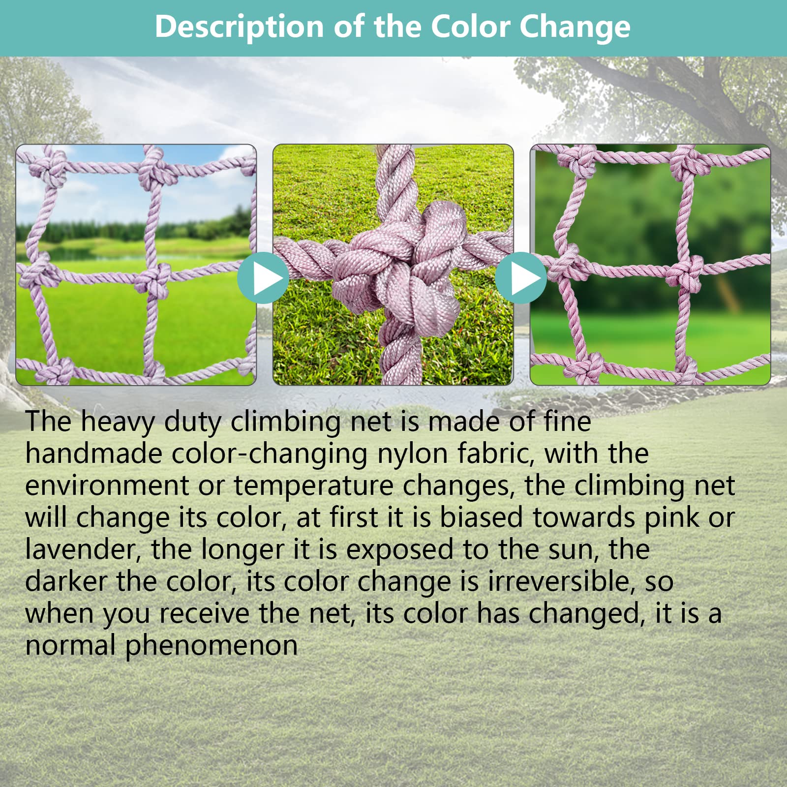 Snapklik.com : Playground Net Climbing Net Nylon Rope Ladder Safety ...