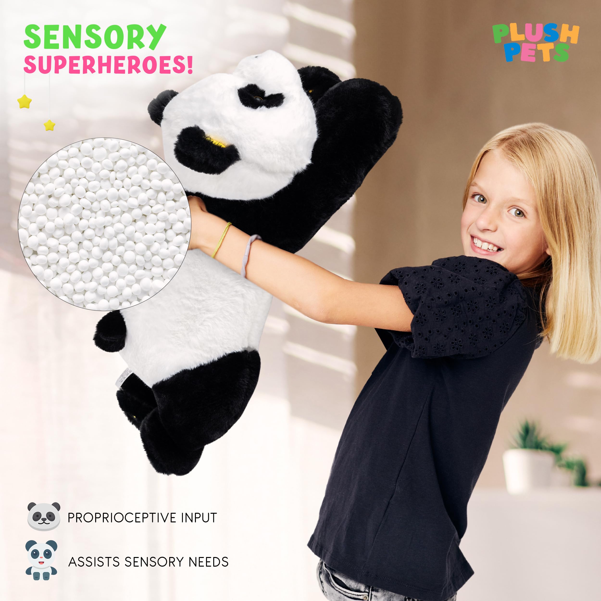 Weighted Stuffed Animals - 24 inch 4 LBS - Large Weighted Plush Animal ...