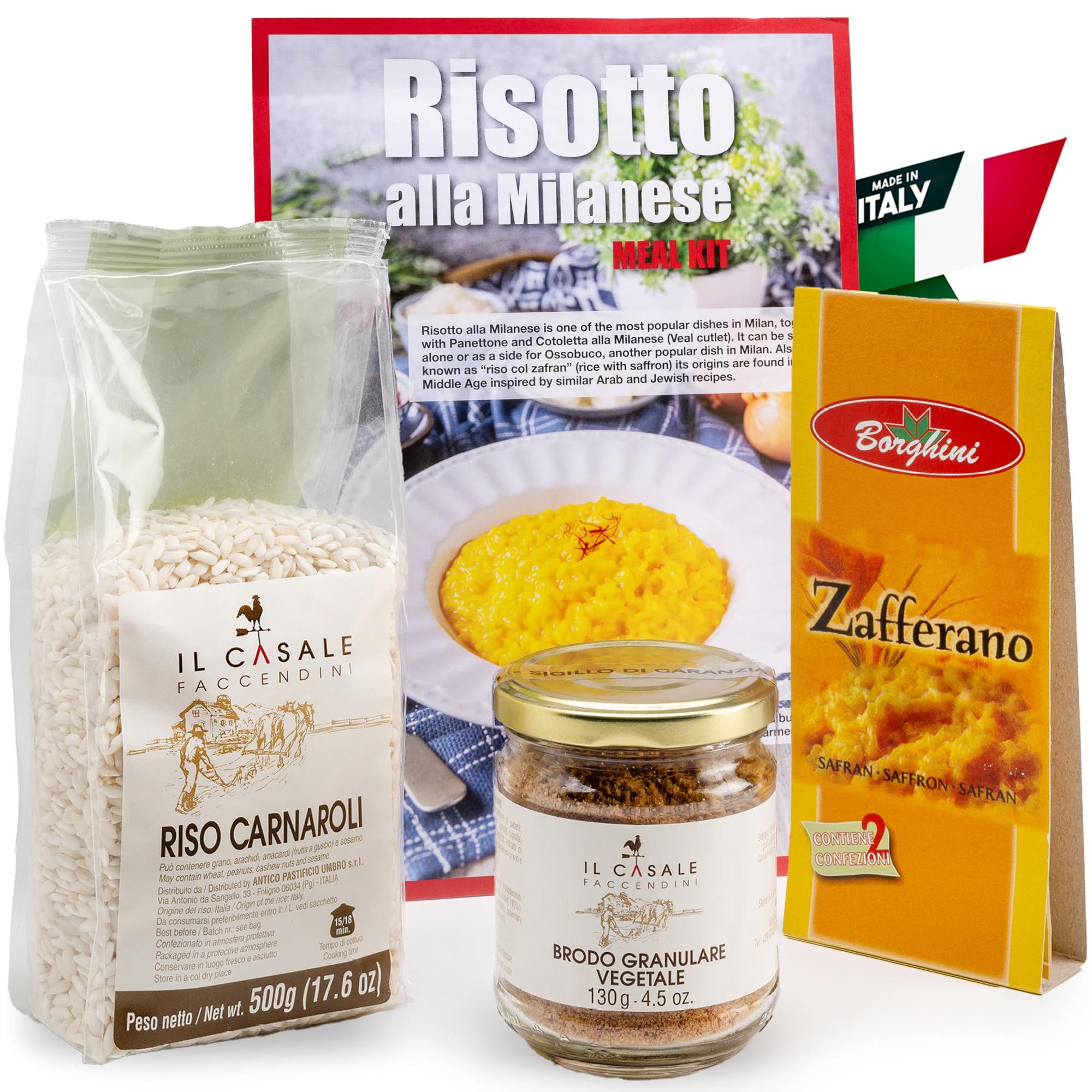 Amazon.com: Gusta Risotto alla Milanese Meal Kit - Made in Italy - Gourmet Italian Food Lovers ...
