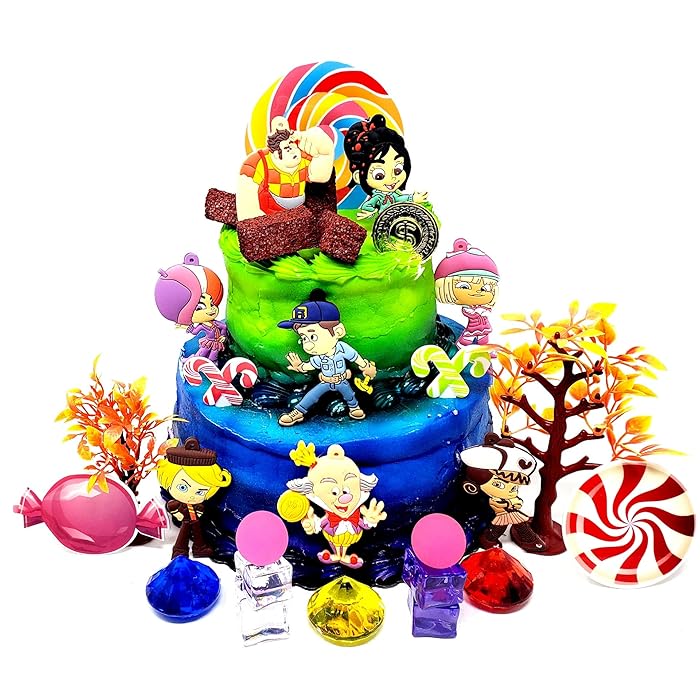 Buy Wreck It Ralph Cake Topper Set Featuring Vanellope, Ralph, Fix It ...
