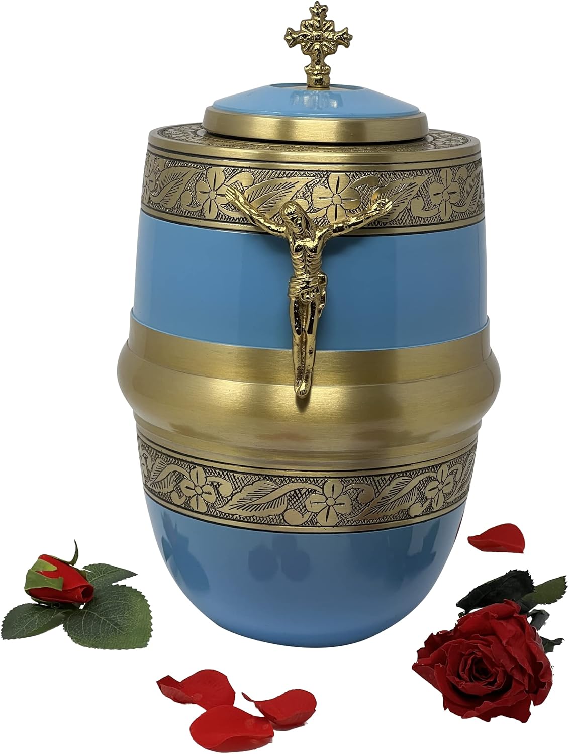 Amazon.com: angelAngie Funeral Cremation Catholic Urns for Human Ashes ...