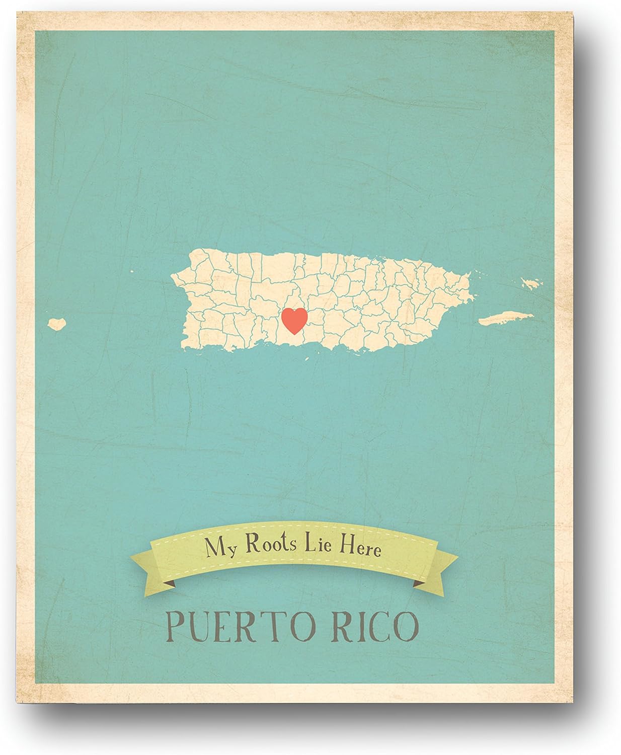 Amazon.com: Children Inspire Design Wall Map, My Roots Puerto Rico ...