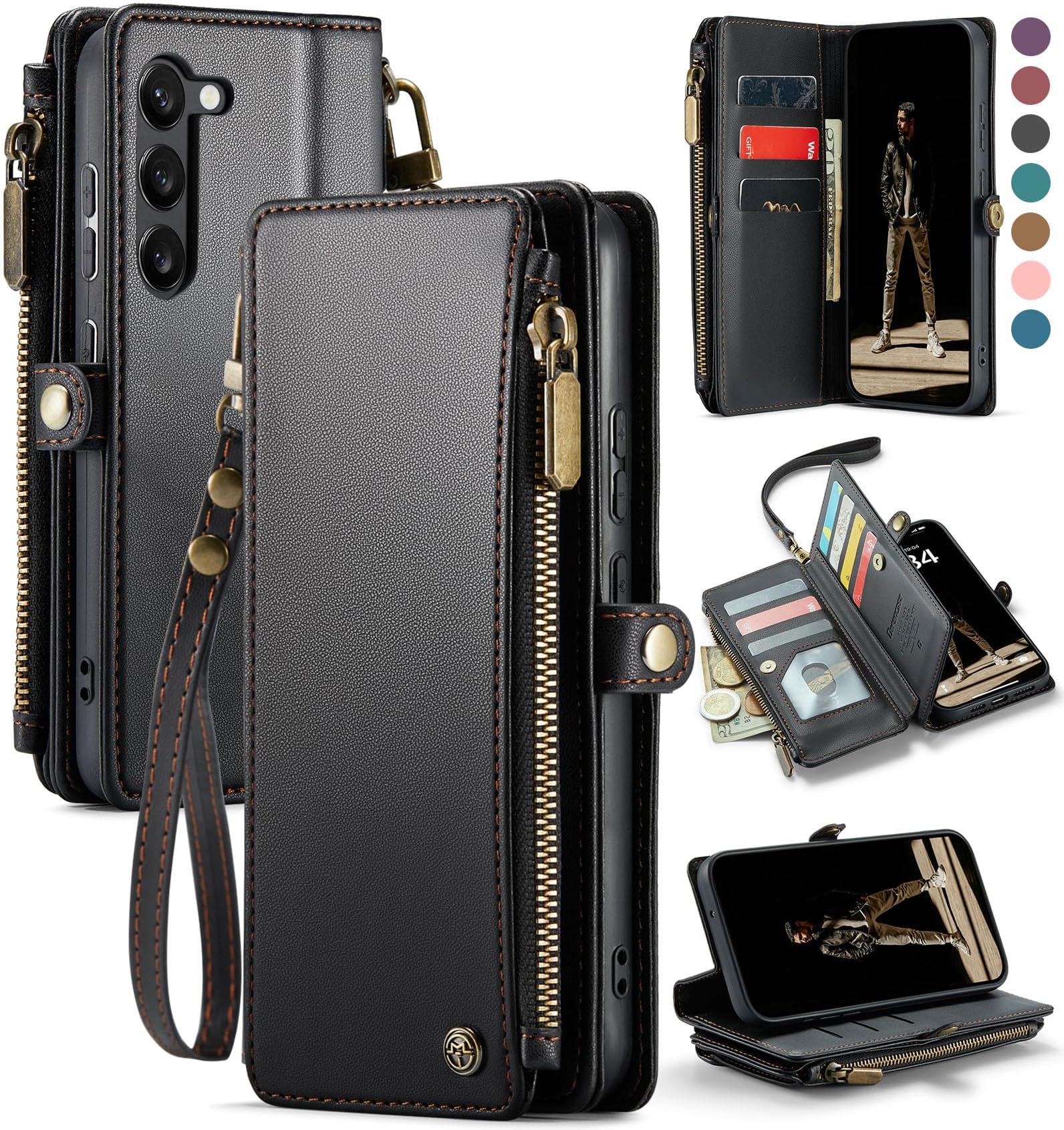 Amazon.com: Defencase Compatible with Samsung Galaxy S23 Plus Case Wallet with RFID Blocking ...