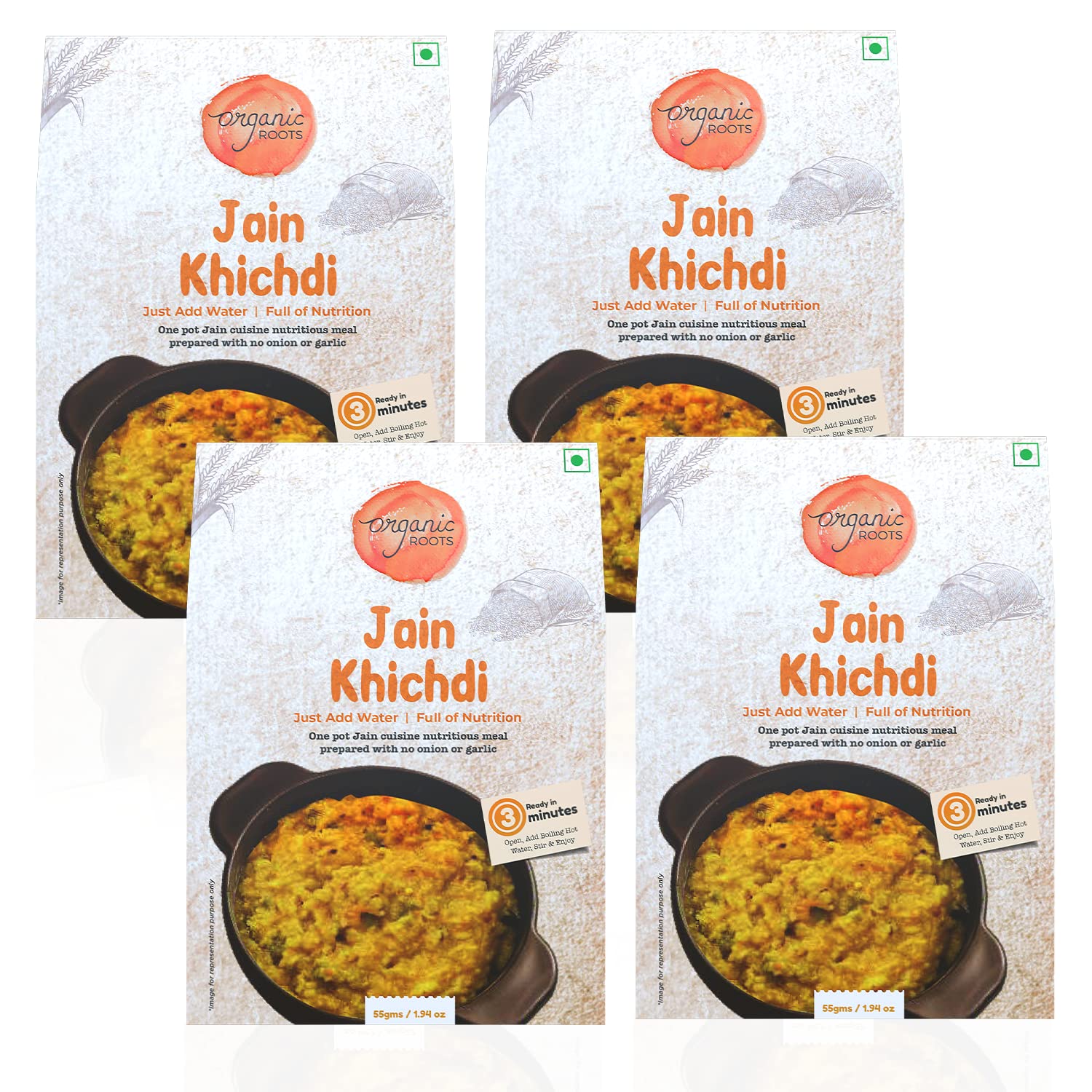Amazon.com: Organic Roots Jain Khichdi | Instant Nutritious Meal with ...