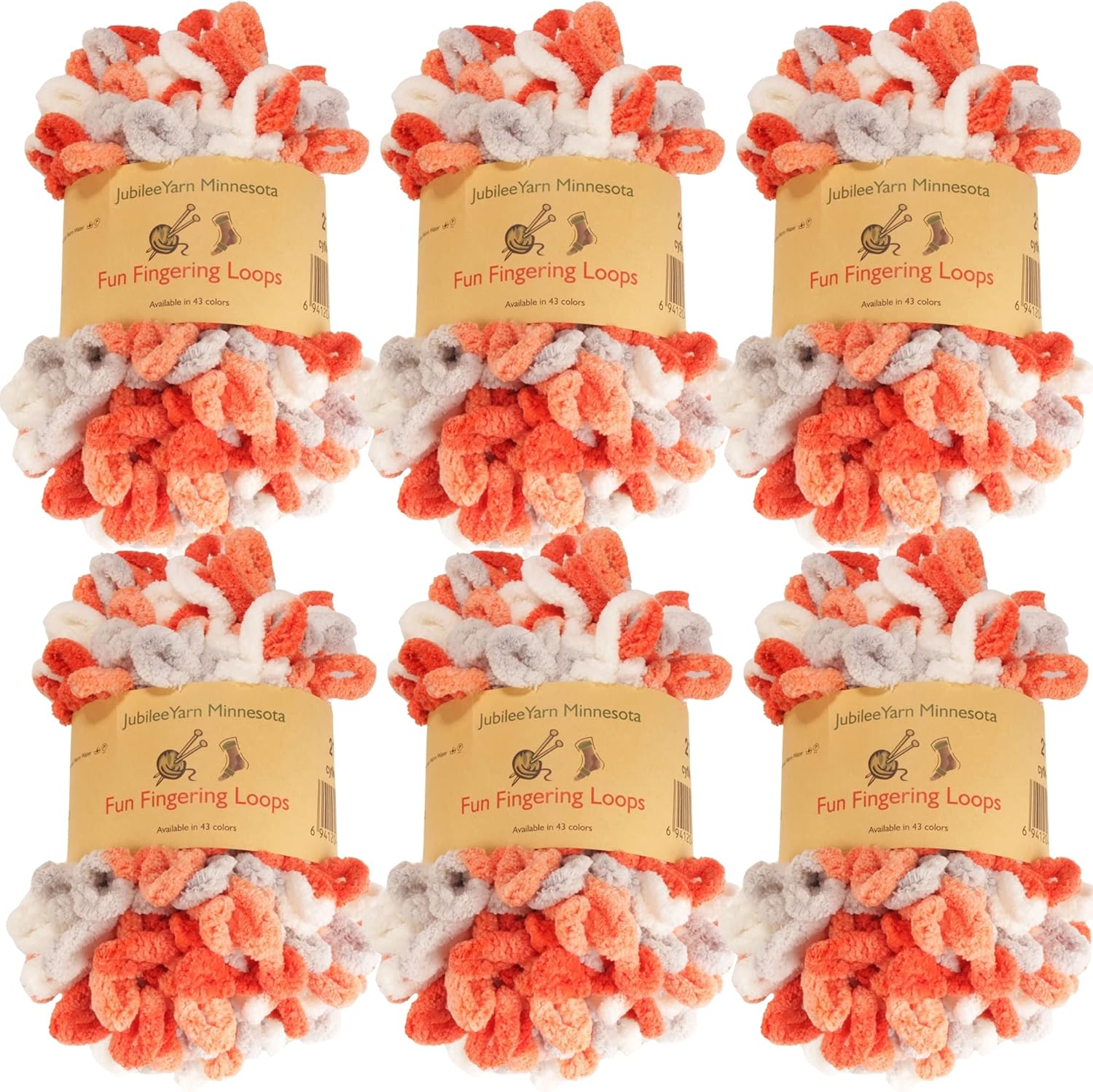 Amazon.com: JubileeYarn Fun Finger Loops Yarn - Polyester Jumbo Loop ...
