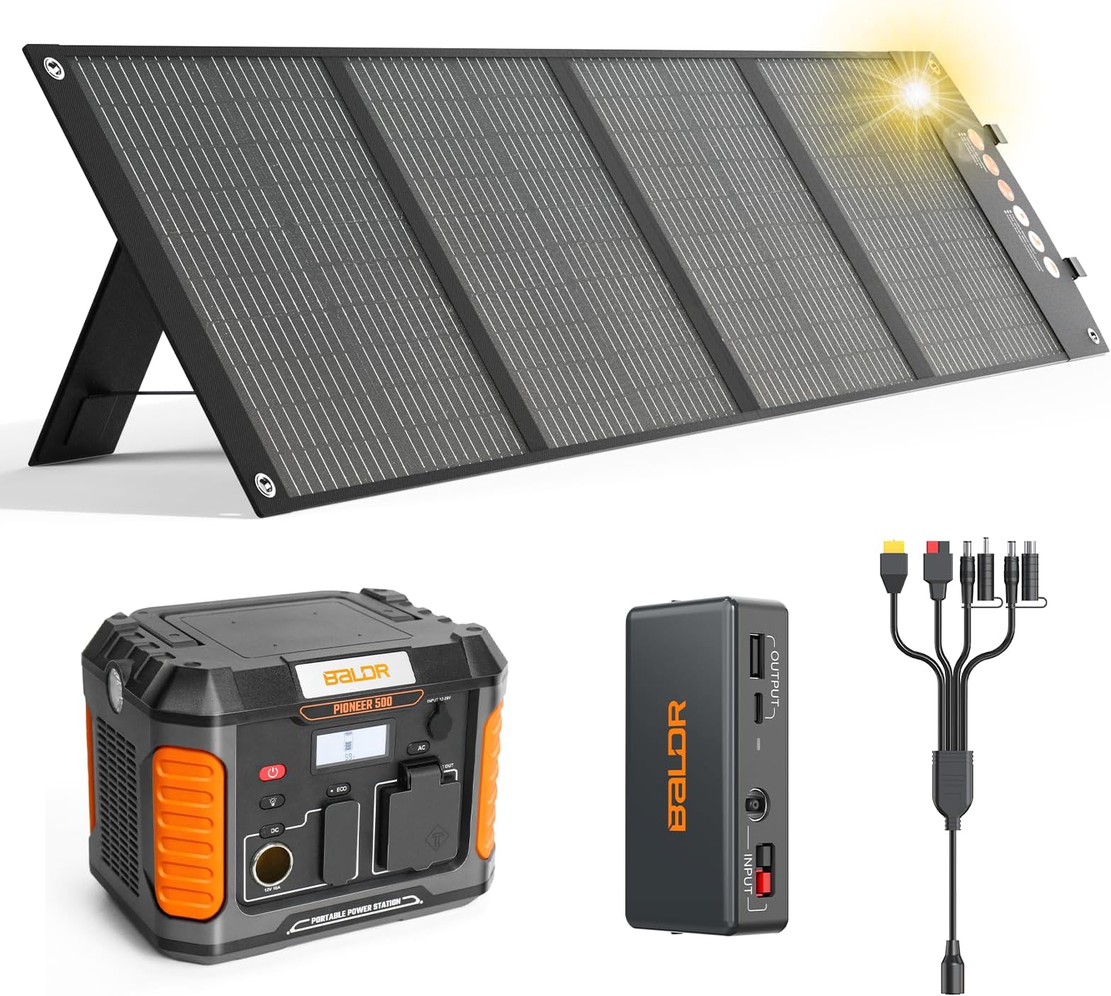 Amazon.com: BALDR Generador solar portátil, estación de energía ...