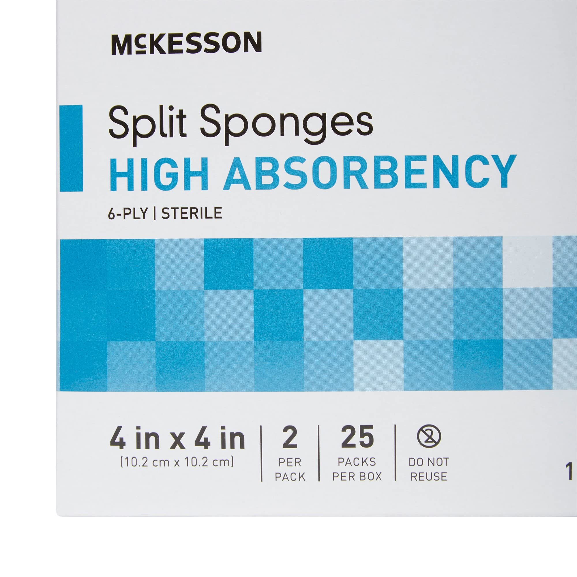 McKesson Split Sponges High Absorbency, 6-Ply Sterile, I.V. and ...