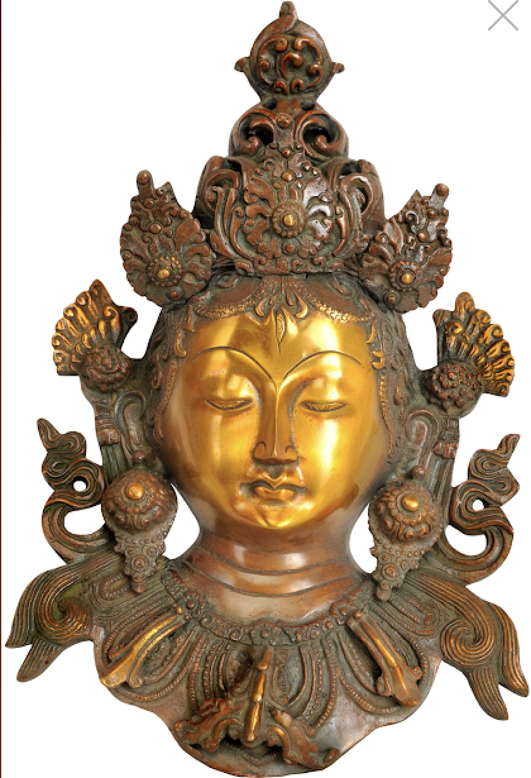 Himalayan Craft Green Tara Brass Wall Mount Sculpture Statue Tibetans ...