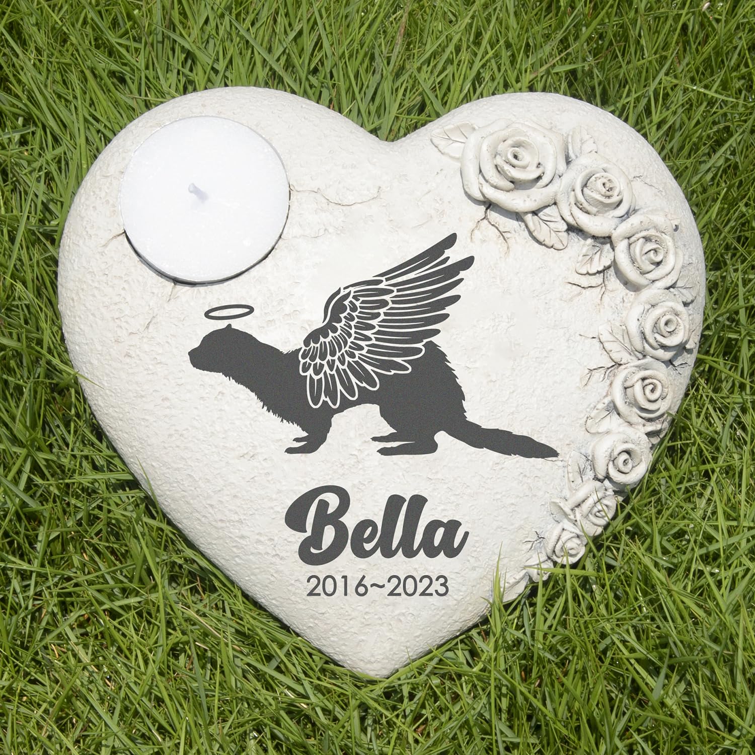 Personalized Ferret Memorial Stone Custom Photo Garden Personalized ...