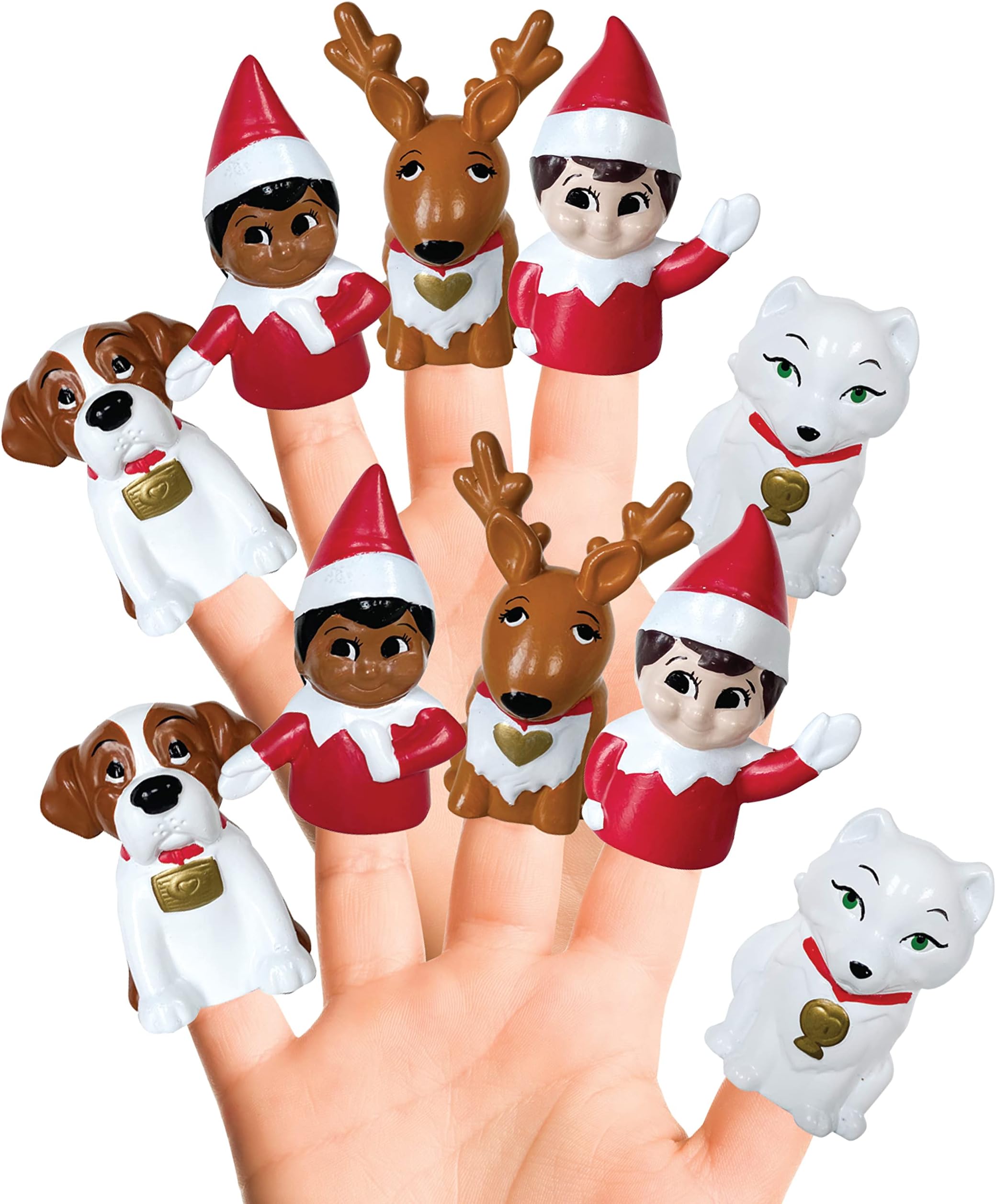 Amazon.com : NBC Universal Gabby's Dollhouse Bath Finger Puppets, 10 Pc ...