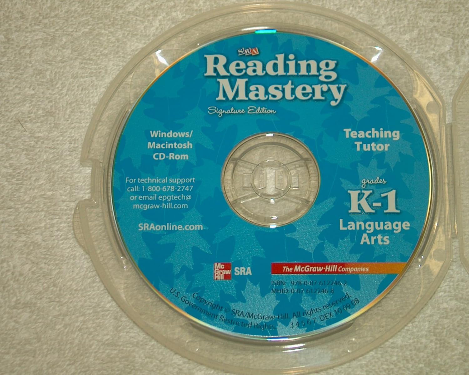 Reading Mastery Language Arts Strand Grade K & 1, Teaching Tutor ...