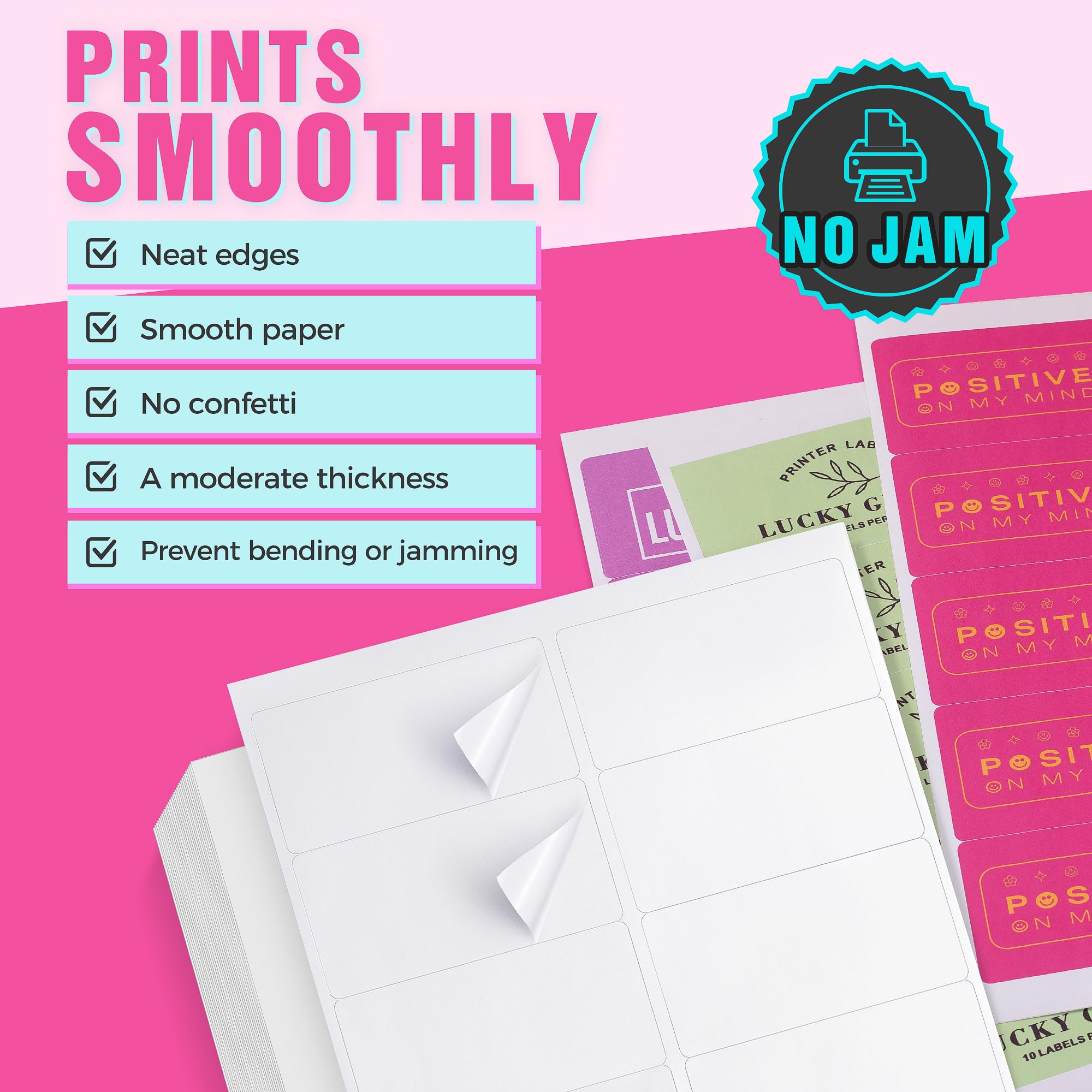 Snapklik.com : 2000 Label Stickers For Printer 2" X 4" Mailing Labels ...