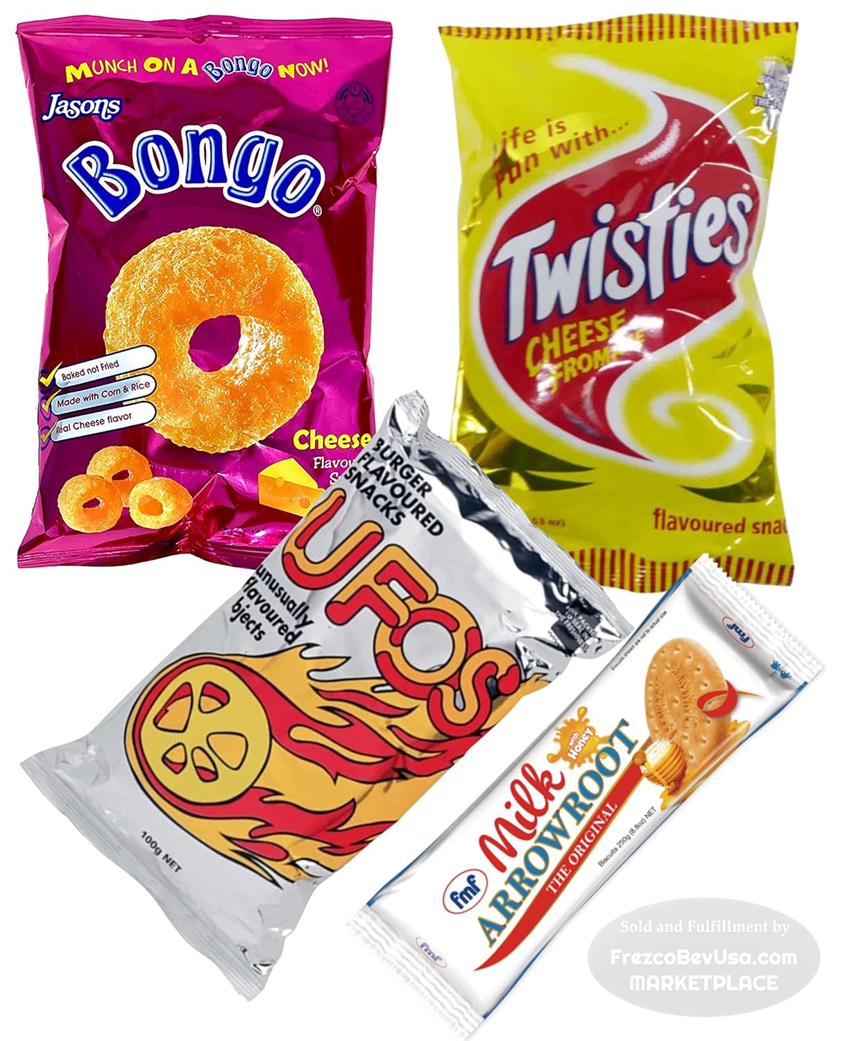 Amazon.com : FIJI Snacks Favorites Variety Pack (Pack Of 4) Cheese ...