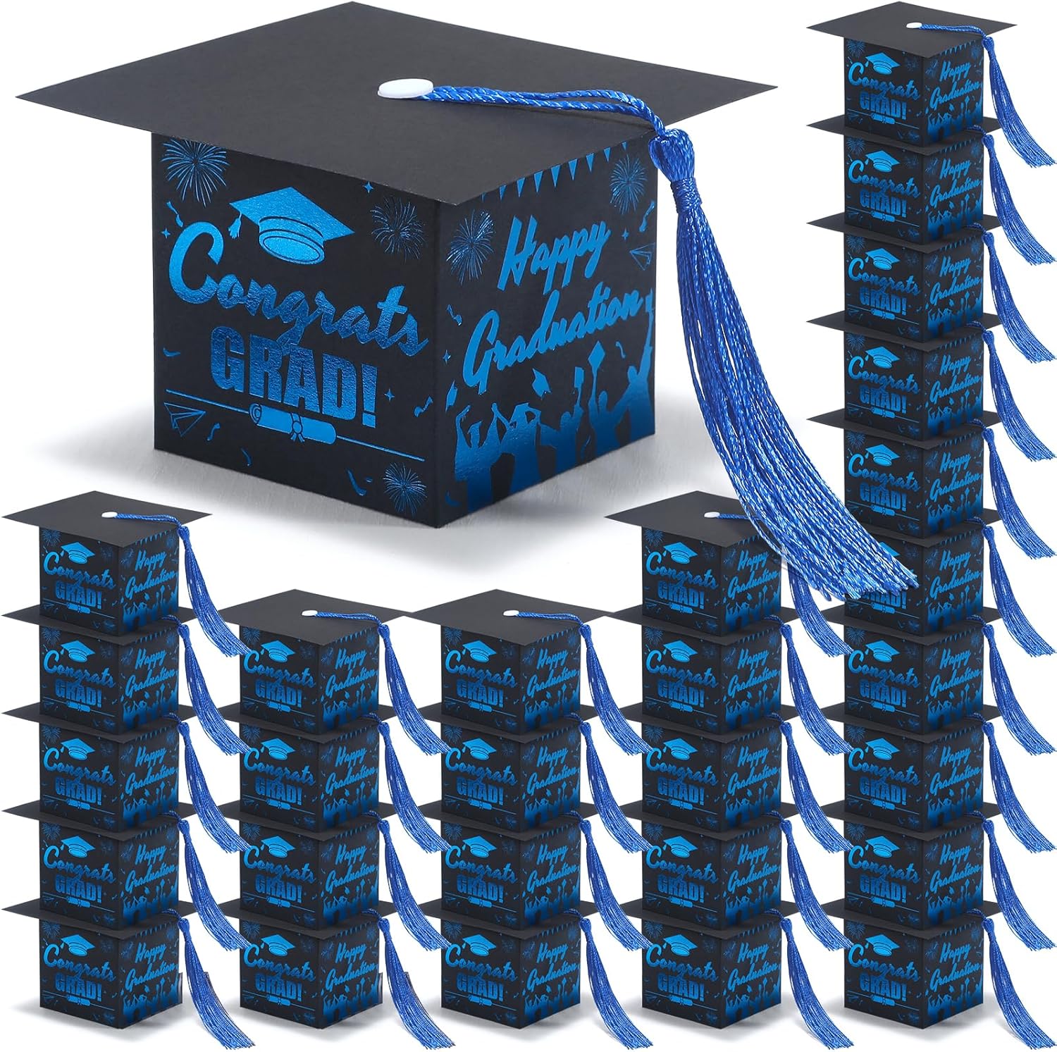 Amazon.com: COTOPHER 36 Pack Mini Graduation Cap Gift Boxes with Tassel ...