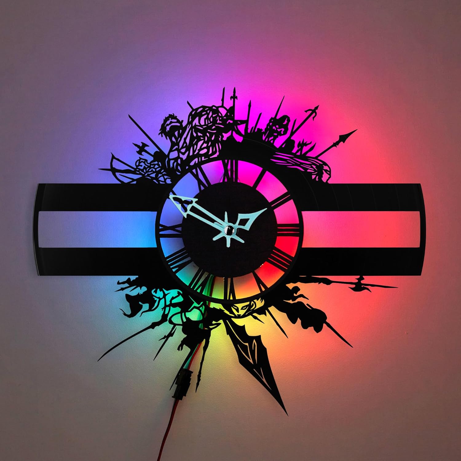 Amazon.com: AroundTheTime Fantasy Clock, ff XIV Wall Art, ff14 ...