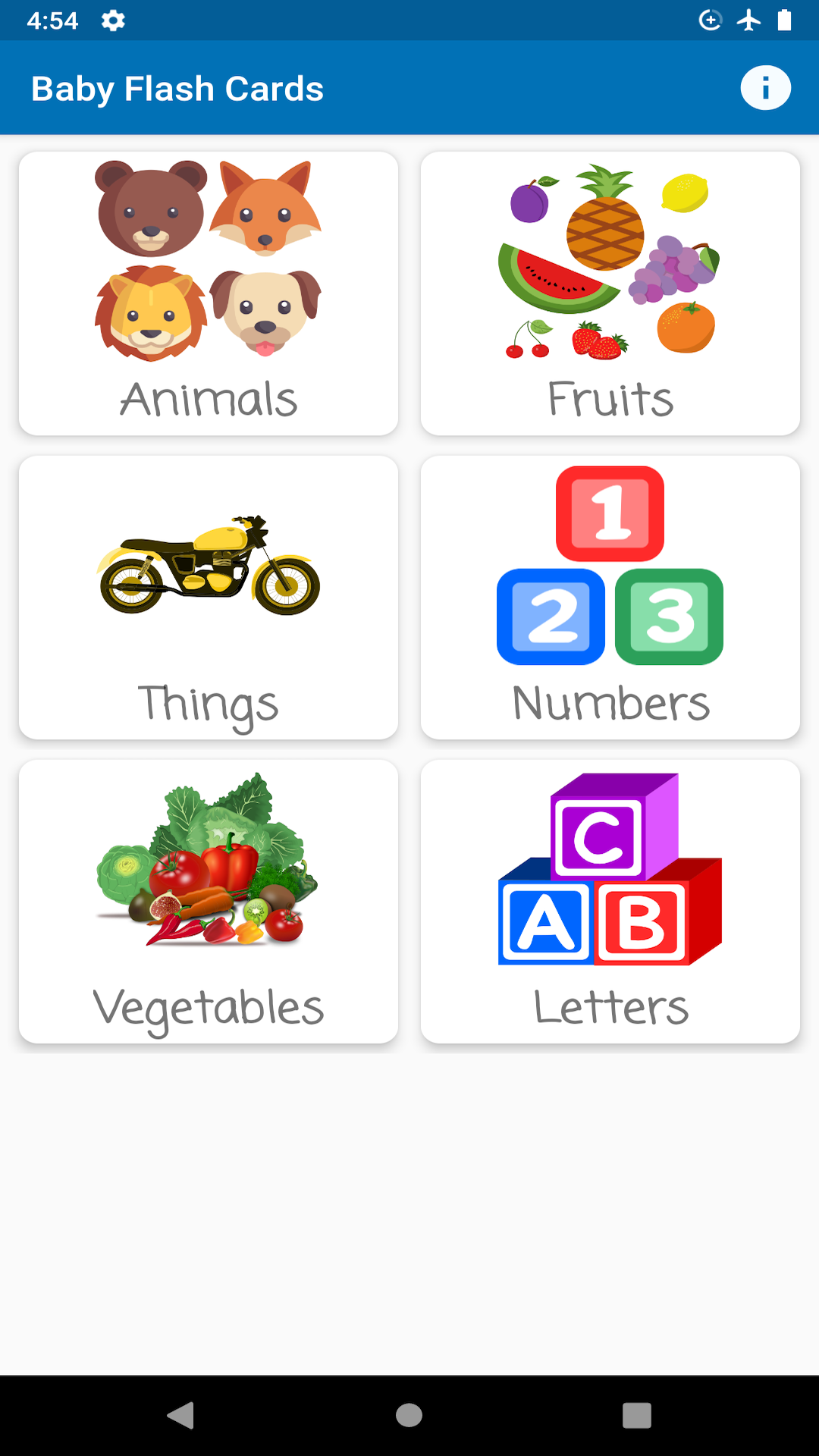 My First Words: Baby learning apps Flashcards - App on Amazon Appstore