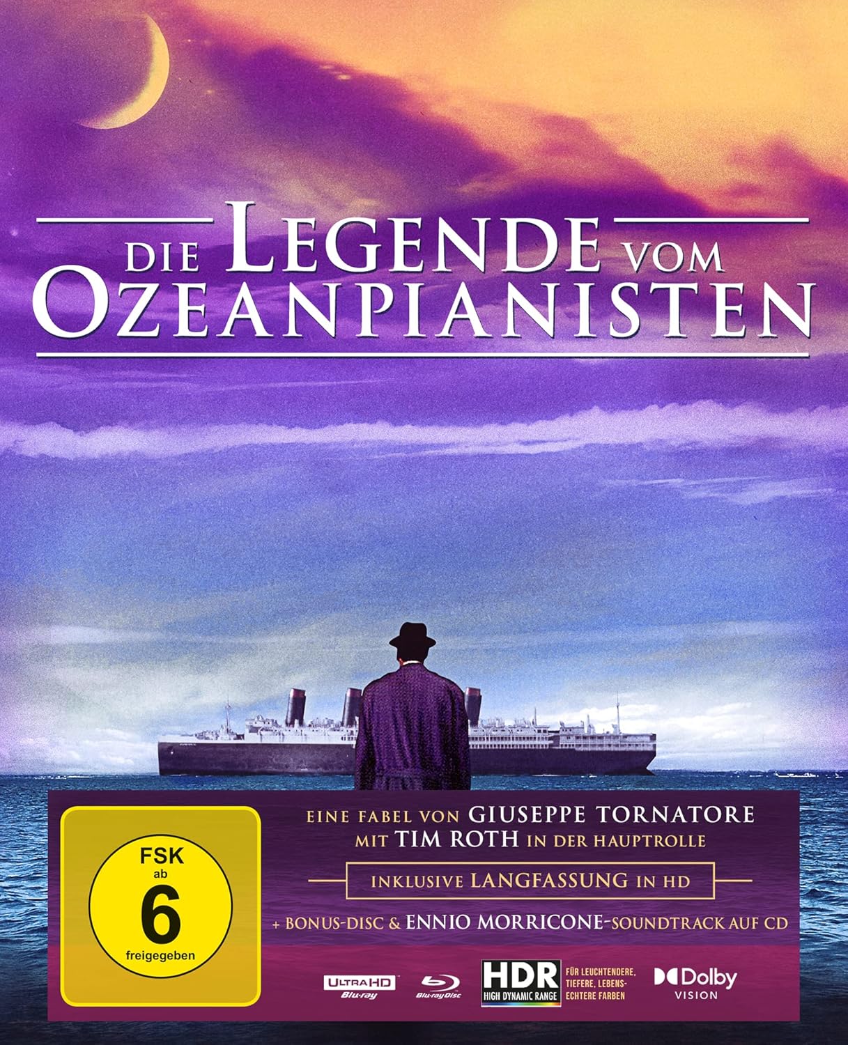 Amazon.com: Die Legende vom Ozeanpianisten, 1 4K UHD-Blu-ray + 3 Blu ...