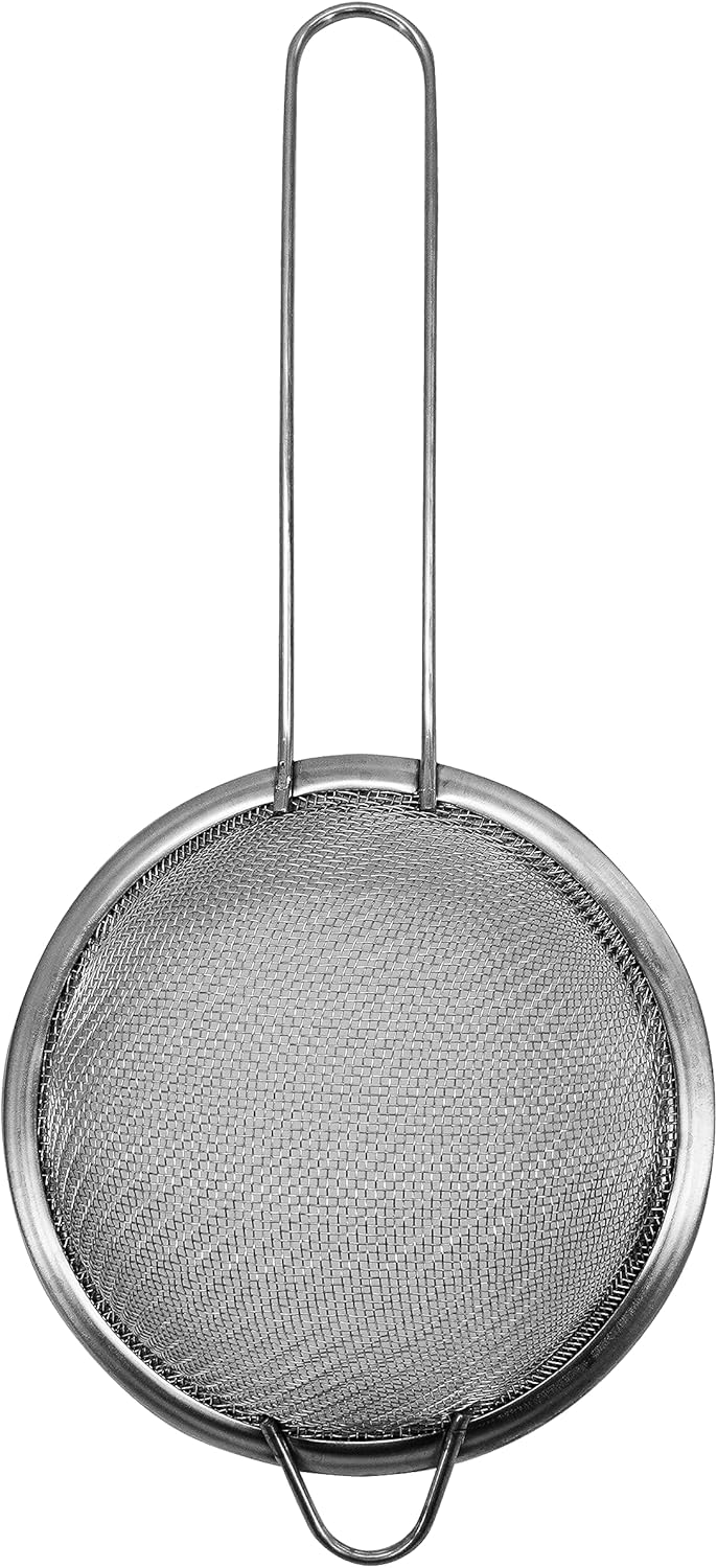 Fackelmann INITIAL Sieve Stainless Steel, Fine Metal Mesh with Rim ...