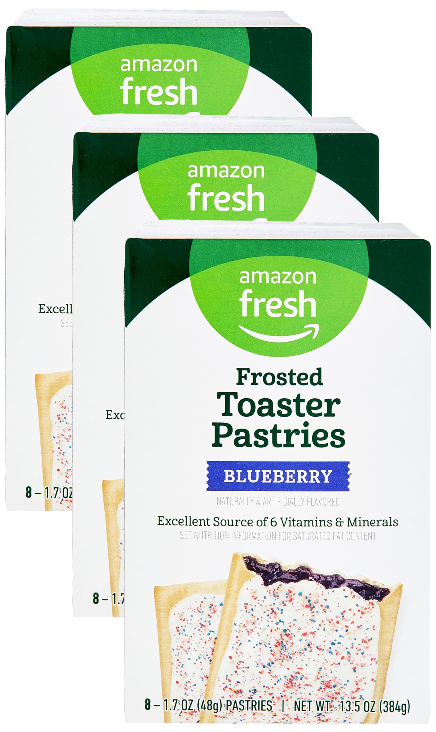 Amazon.com: Amazon Fresh, Frosted Blueberry Toaster Pastries, 8 Count ...
