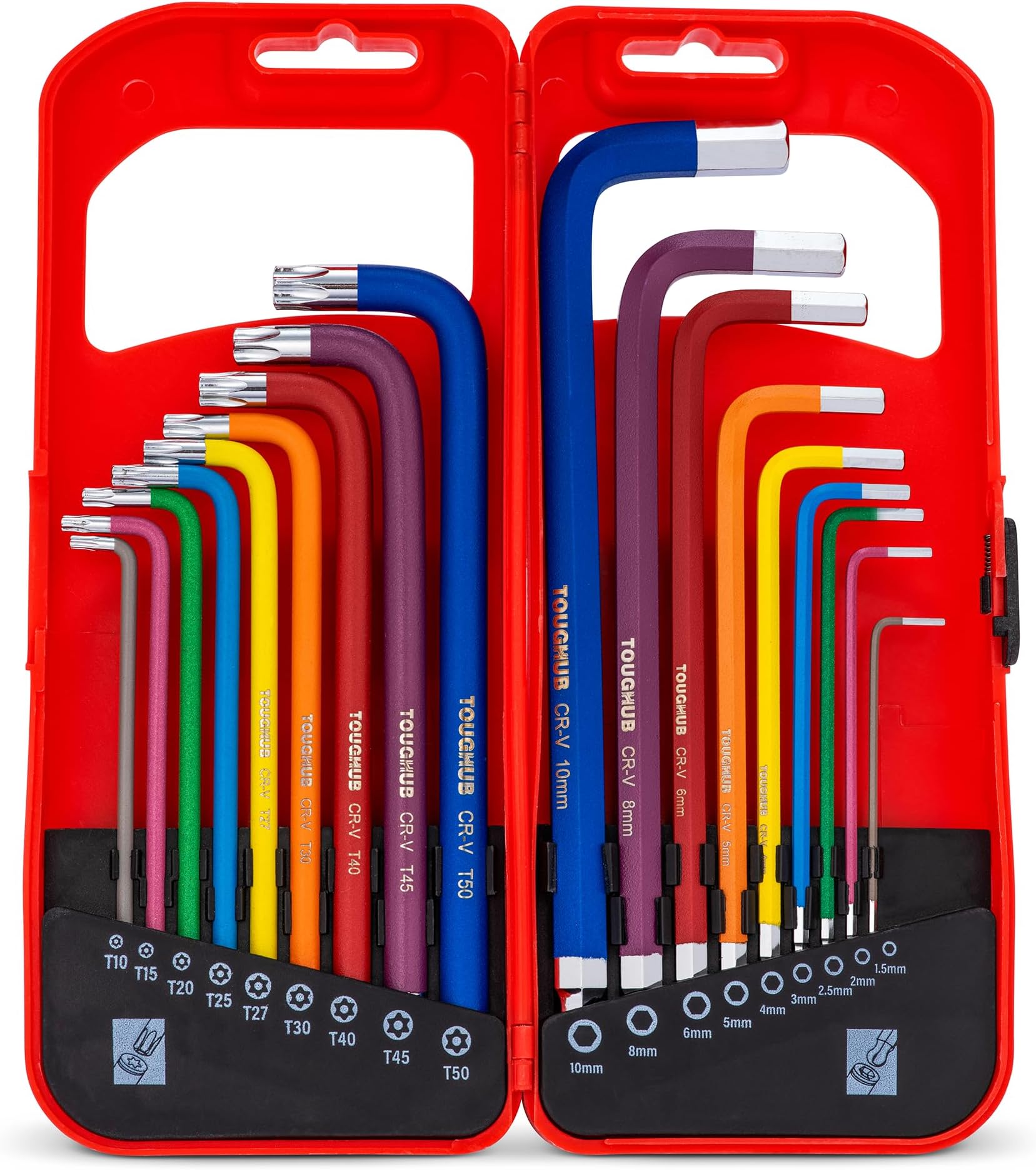 ToughHub 18 Pcs Allen Key Set – Metric Allen Key Set and Torx Allen Key ...