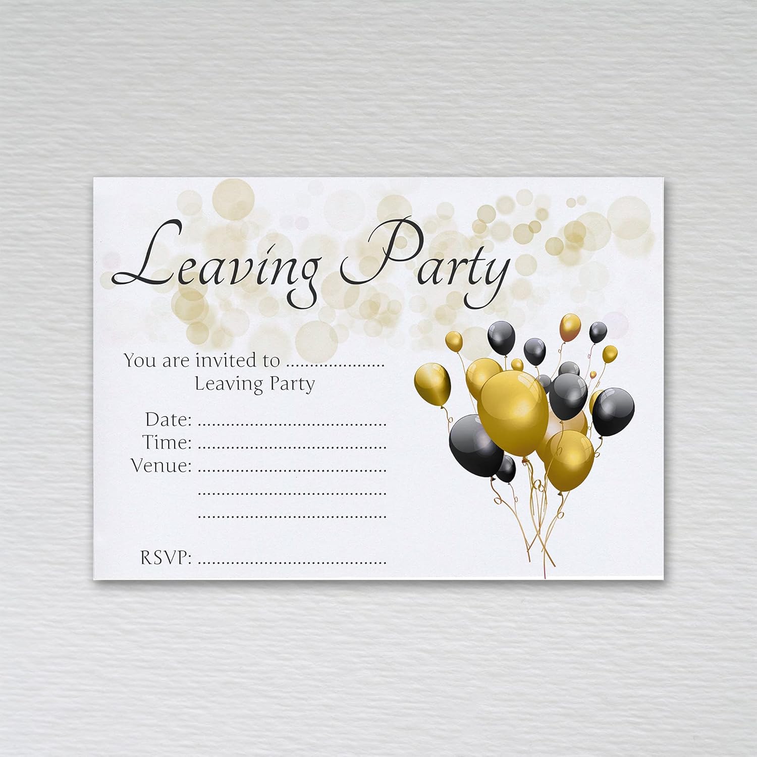 10-100 Pack of Farewell Leaving Party Invitations: Leavers Invites ...