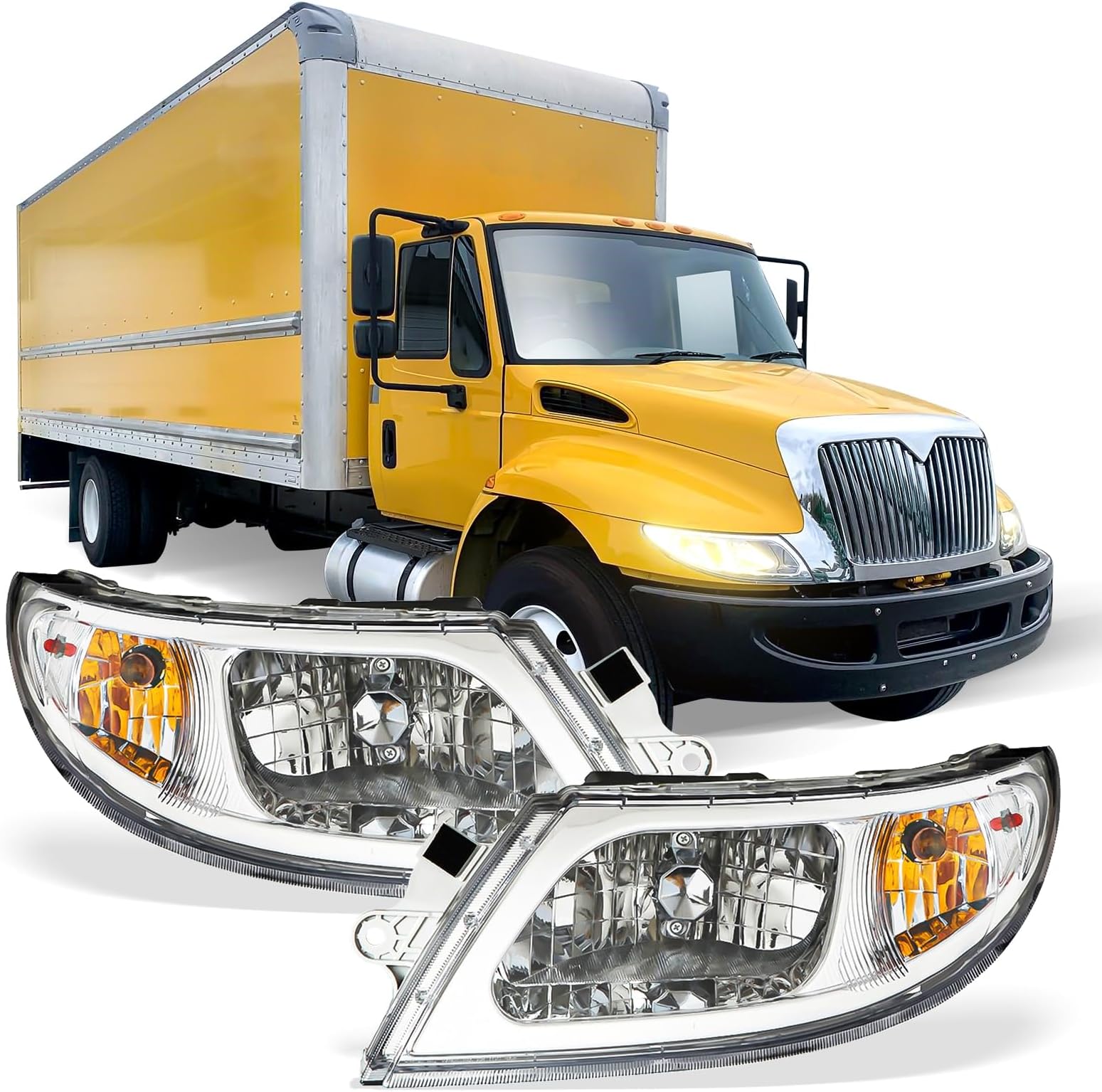 Amazon.com: YUANJUFITT Headlights for International 4300 3200 3300 4100 ...