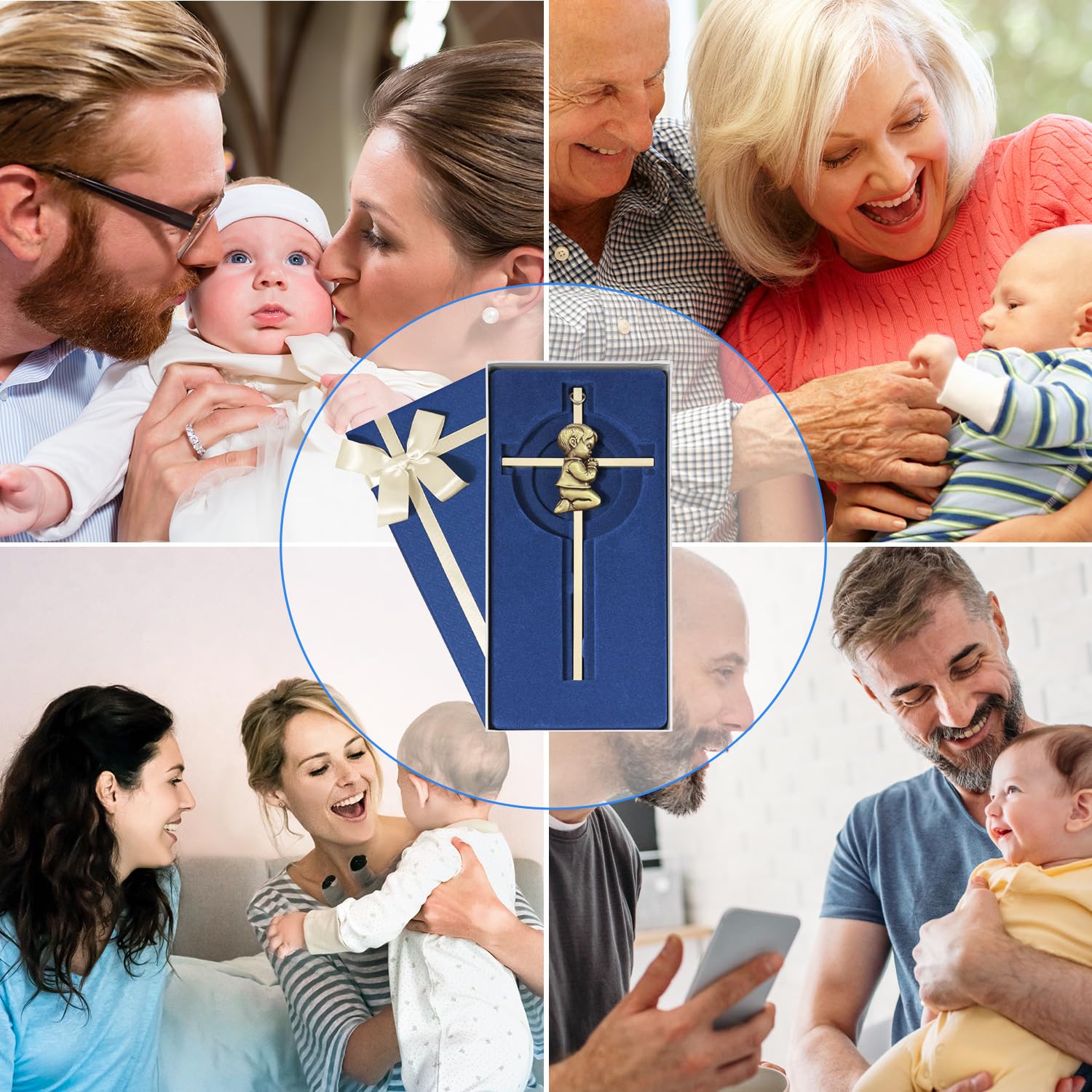 Snapklik.com : Baby Wall Cross Baptism And Christening Gifts For Boys ...
