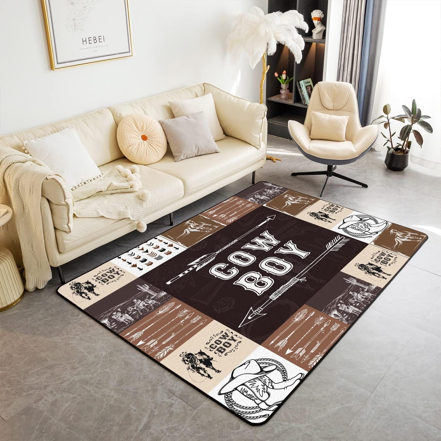 Amazon.com: Western Cowboy Carpet Riding Horse Living Room Rugs 3x5 for ...