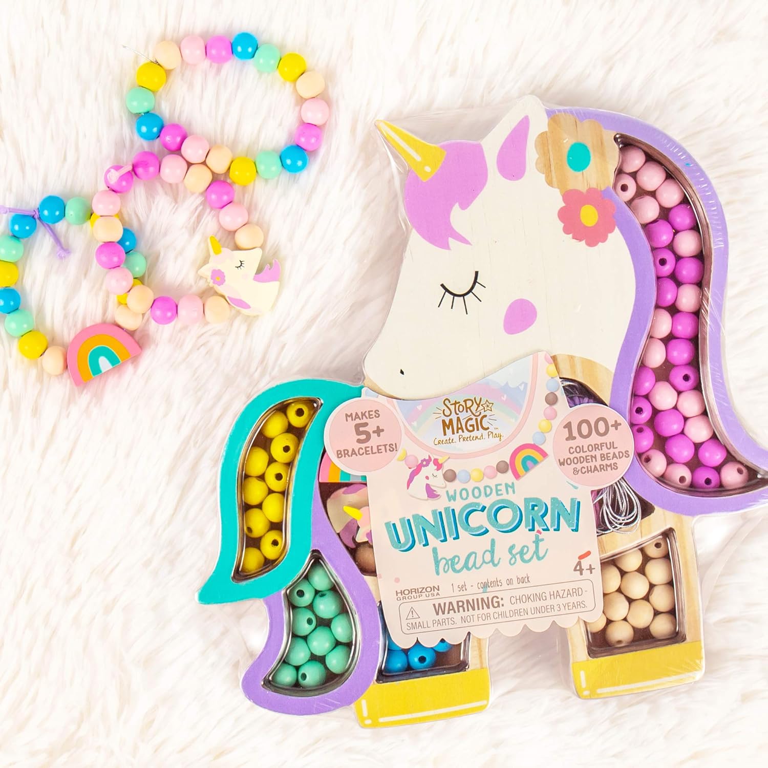 Amazon.com: Story Magic Unicorn Bead Set by Horizon Group USA, Create ...