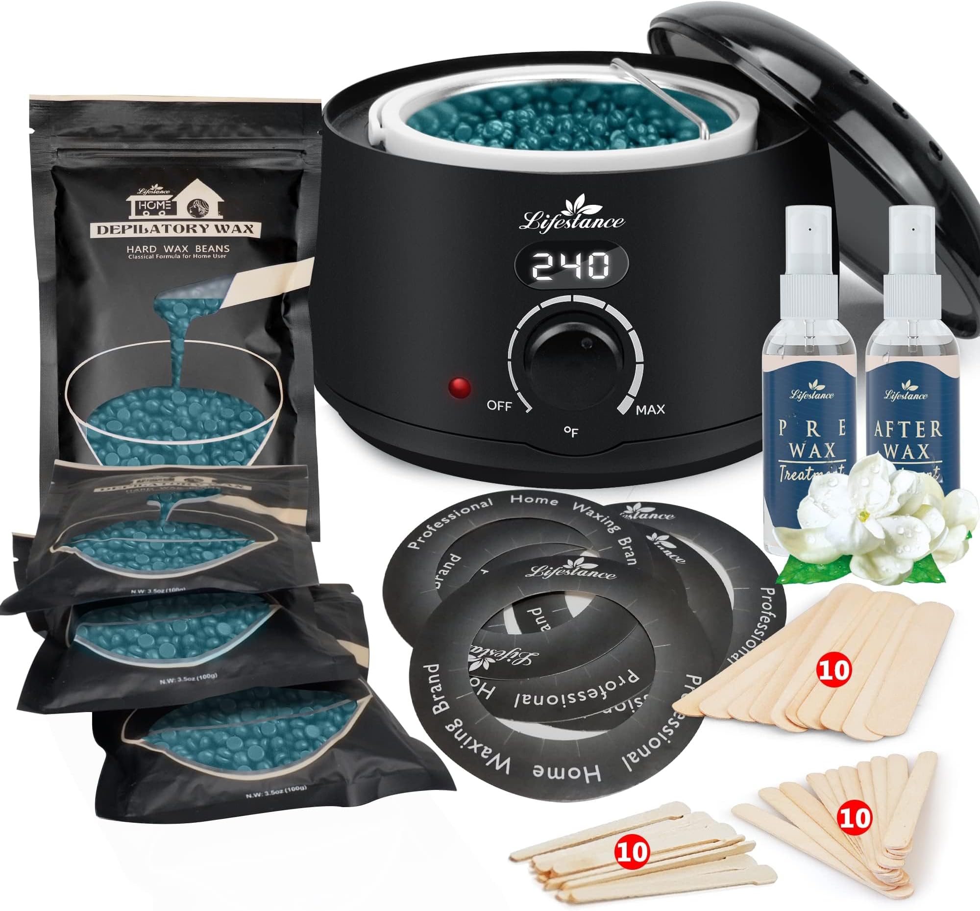 Amazon.com : Gigi Brazilian Waxing Kit for Women - Hair Removal Wax Kit ...